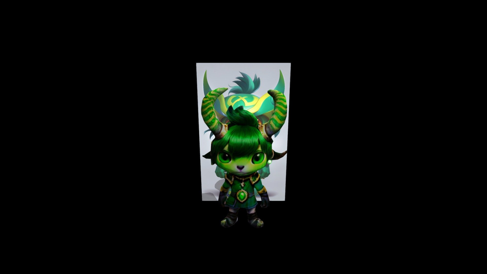 toy featuring a green and yellow cartoon charac - Download Free 3D ...