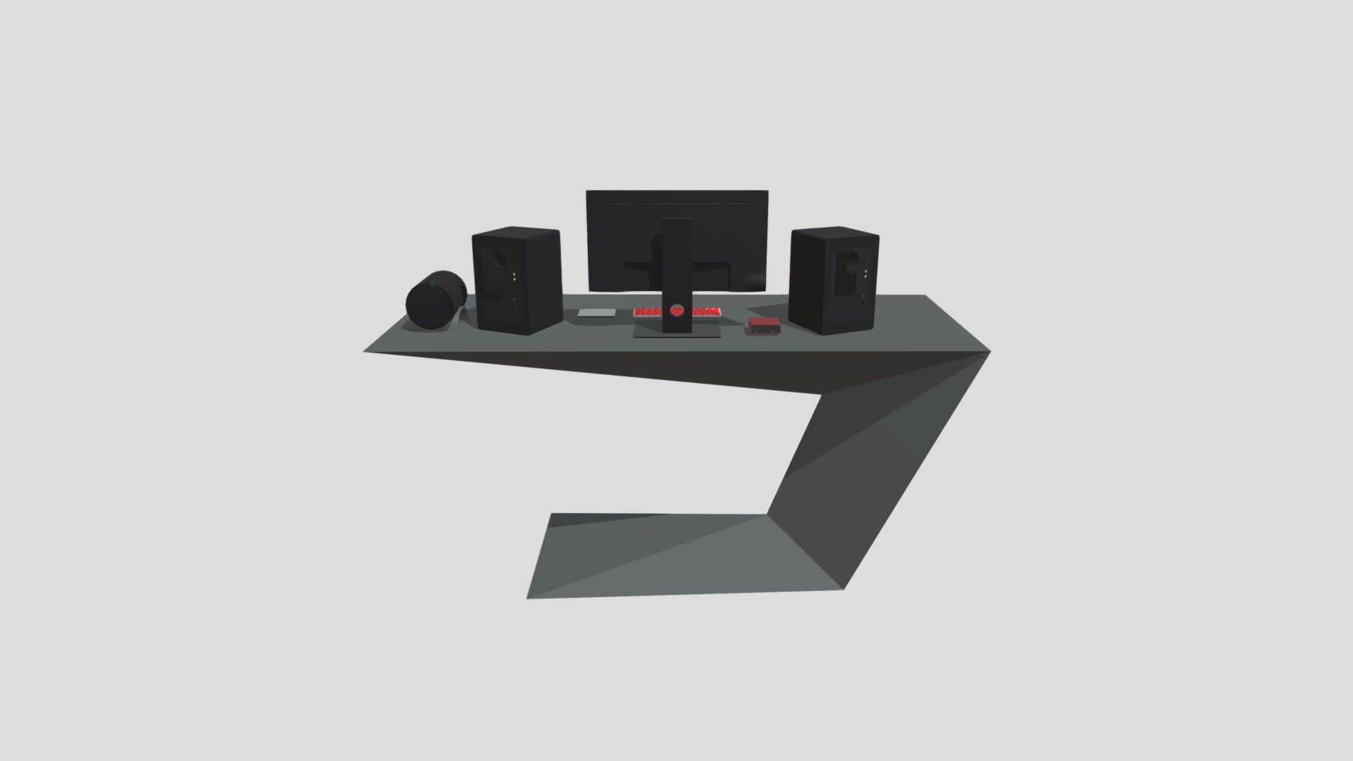 DESK SETUP - 3D model by arielwidjaja7 [24cea1e] - Sketchfab