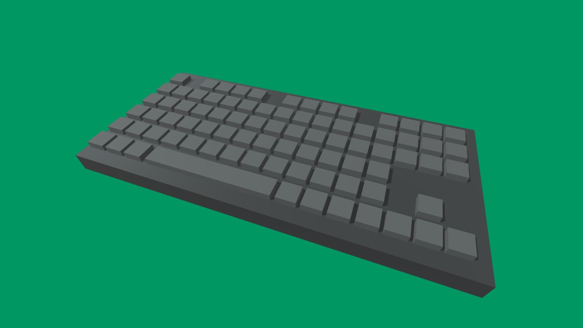 Keyboard - Download Free 3D model by cityon360 [24d282b] - Sketchfab