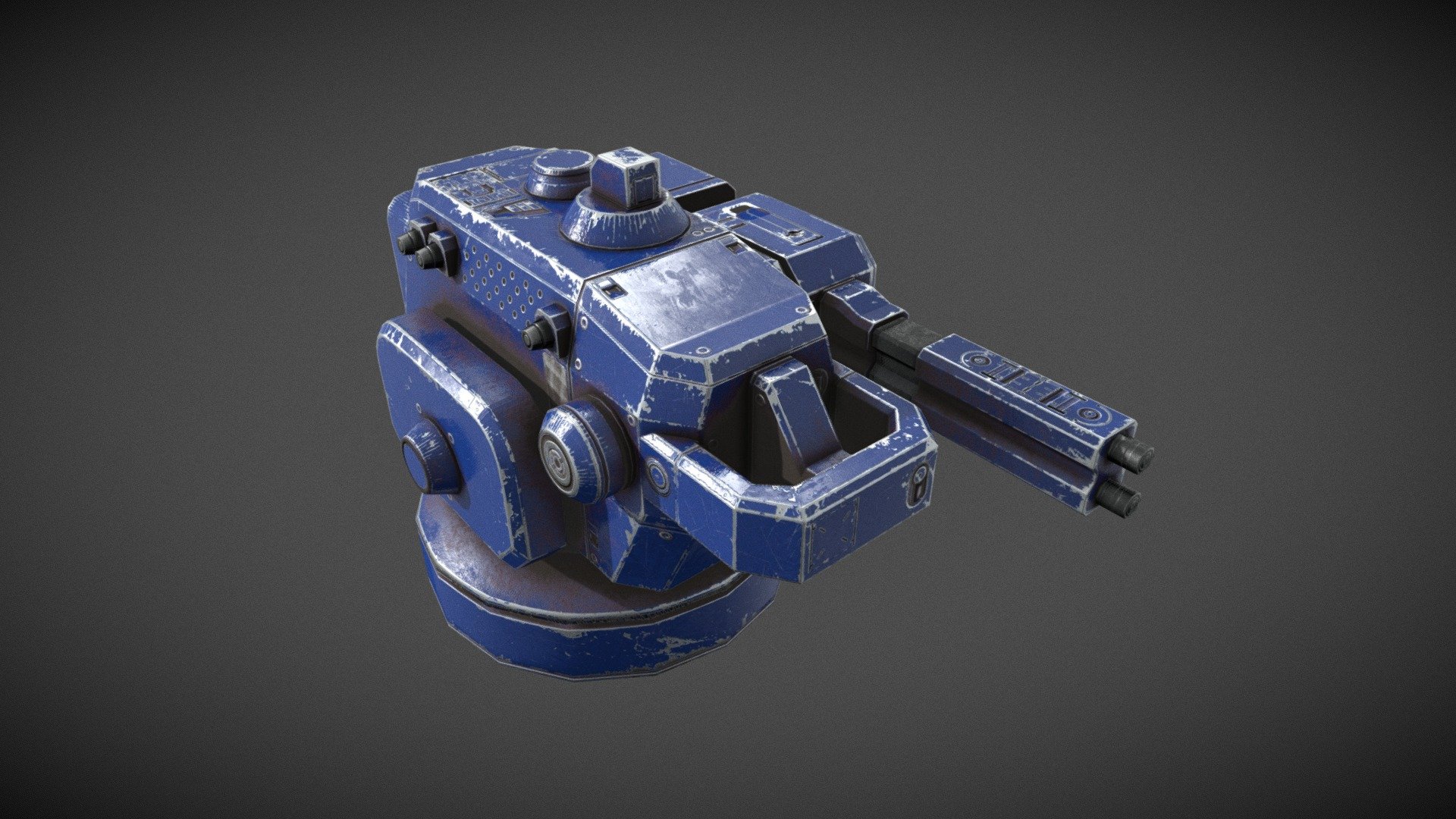 Sci-fi spaceship turret - 3D model by yaklakootmaa2 [24d4475] - Sketchfab
