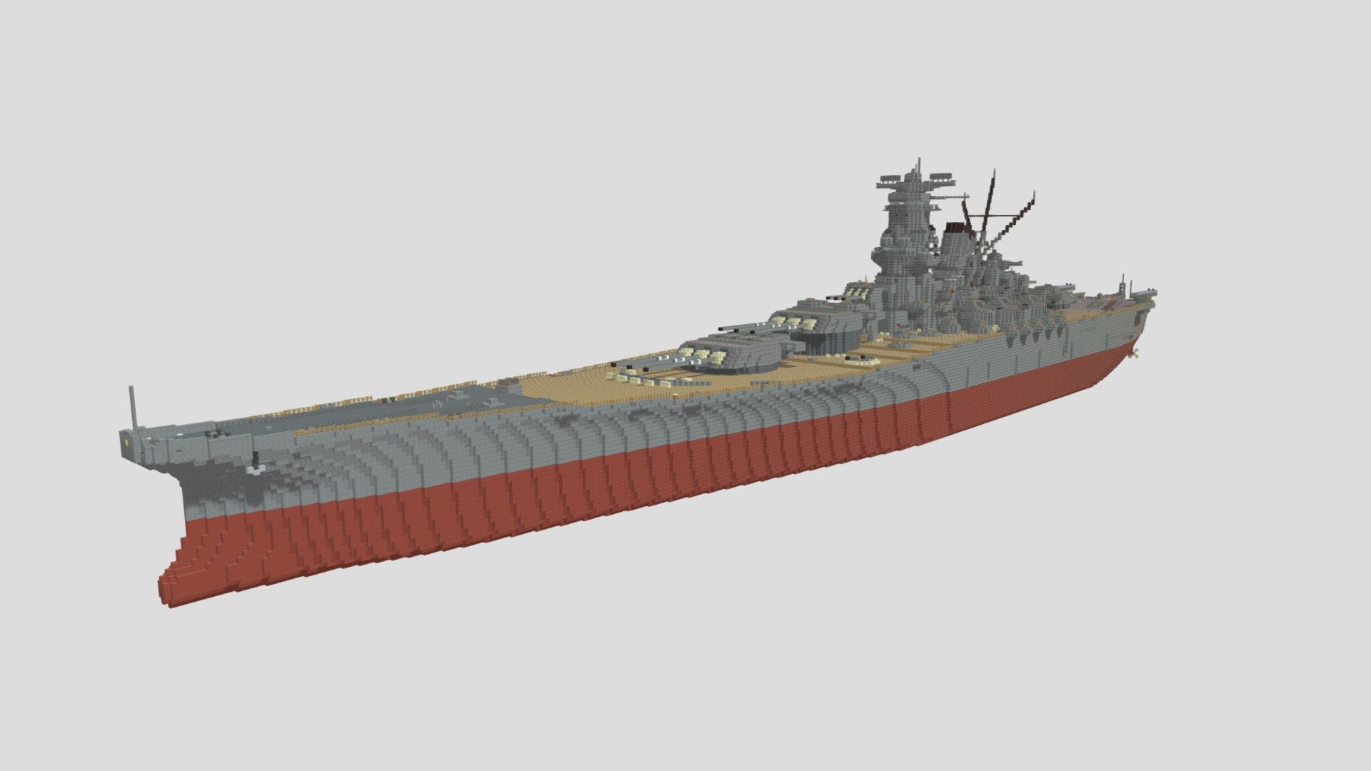 IJN Yamato - 3D model by BikMCTH [24d75db] - Sketchfab