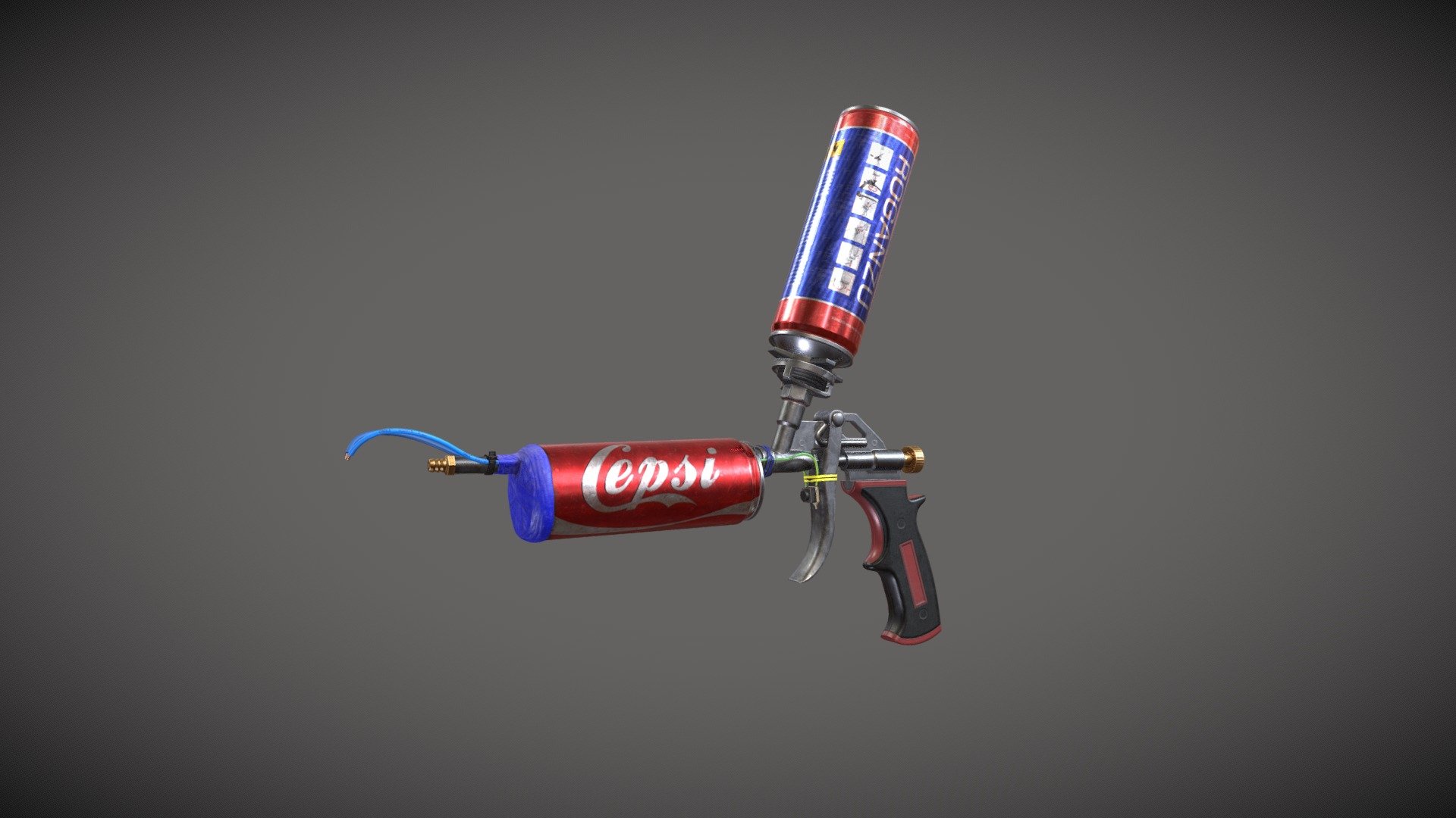 Handmade Flamethrower - 3D model by roganzu [24da196] - Sketchfab