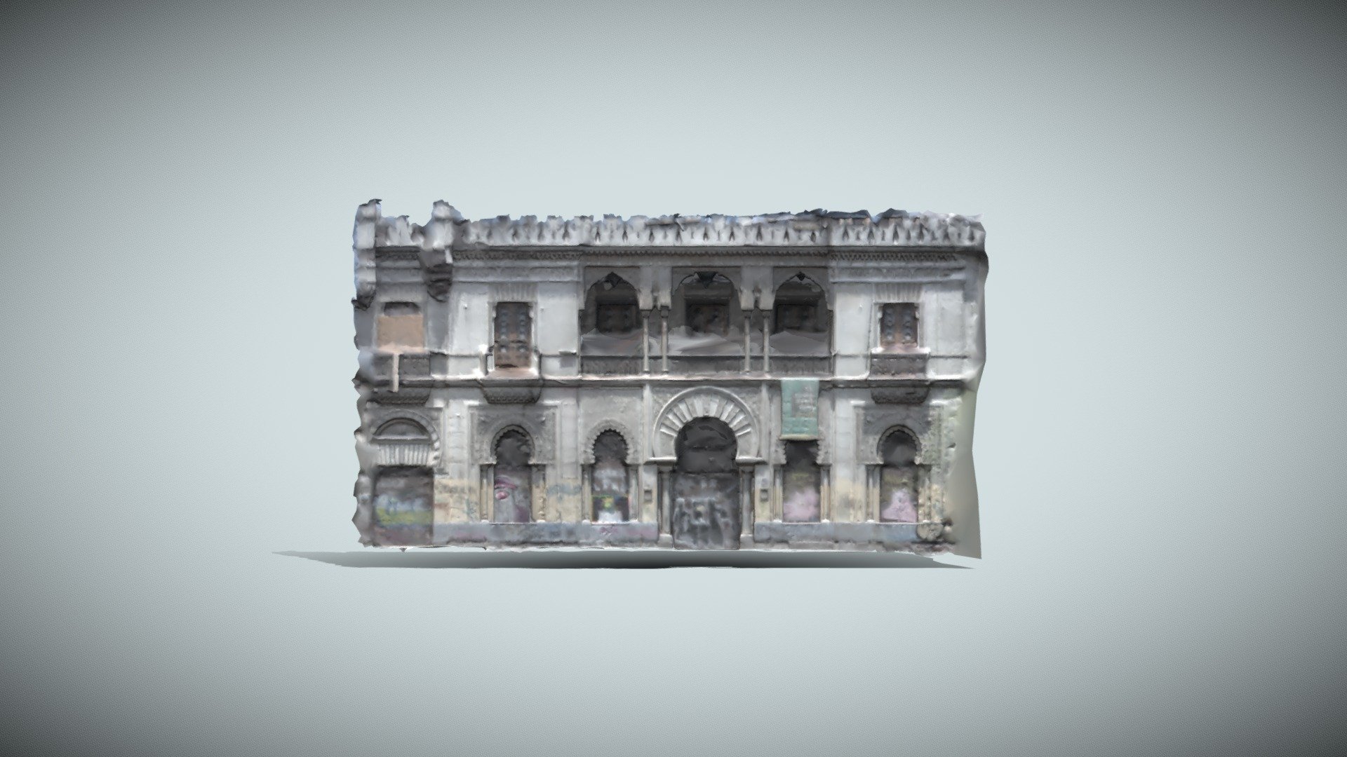 FACHADA PALACIO LA ALHAMBRA CHILE - 3D model by angelandrea.arq ...