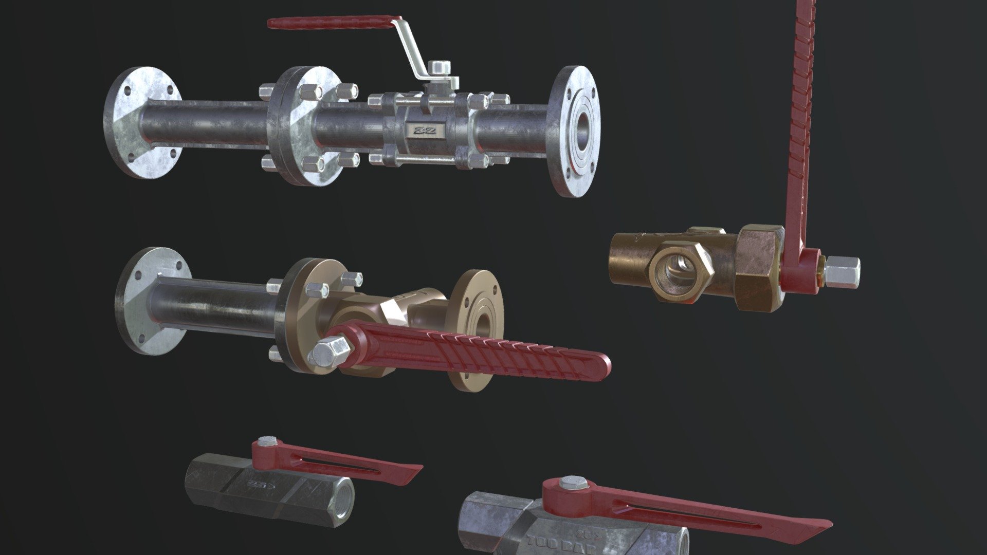 Ball Valves - 3D model by Sanya Laneev (@lansvision2) [24ddf02] - Sketchfab