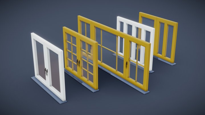 Low-poly-window 3D models - Sketchfab