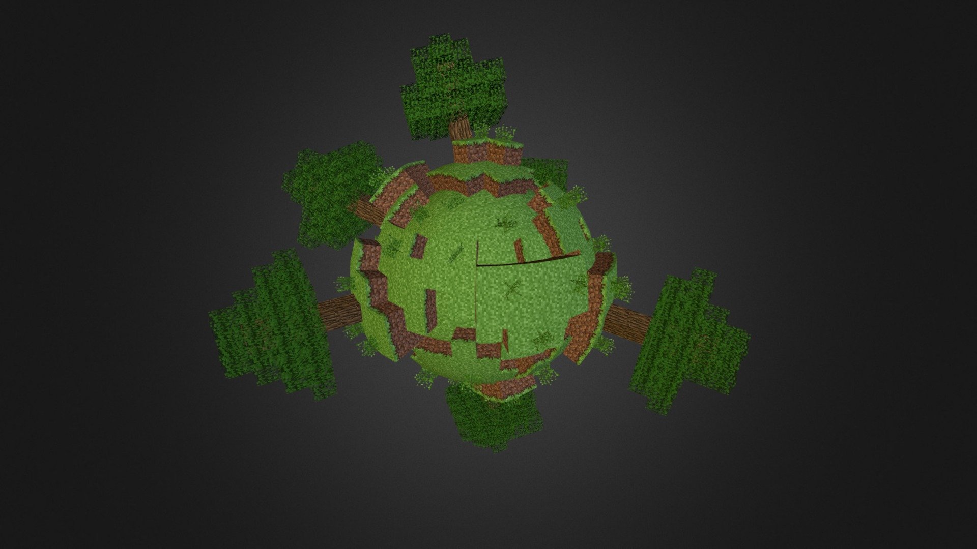 Minecraft Sphere World 1 - 3D model by linkitch [24df2c3] - Sketchfab