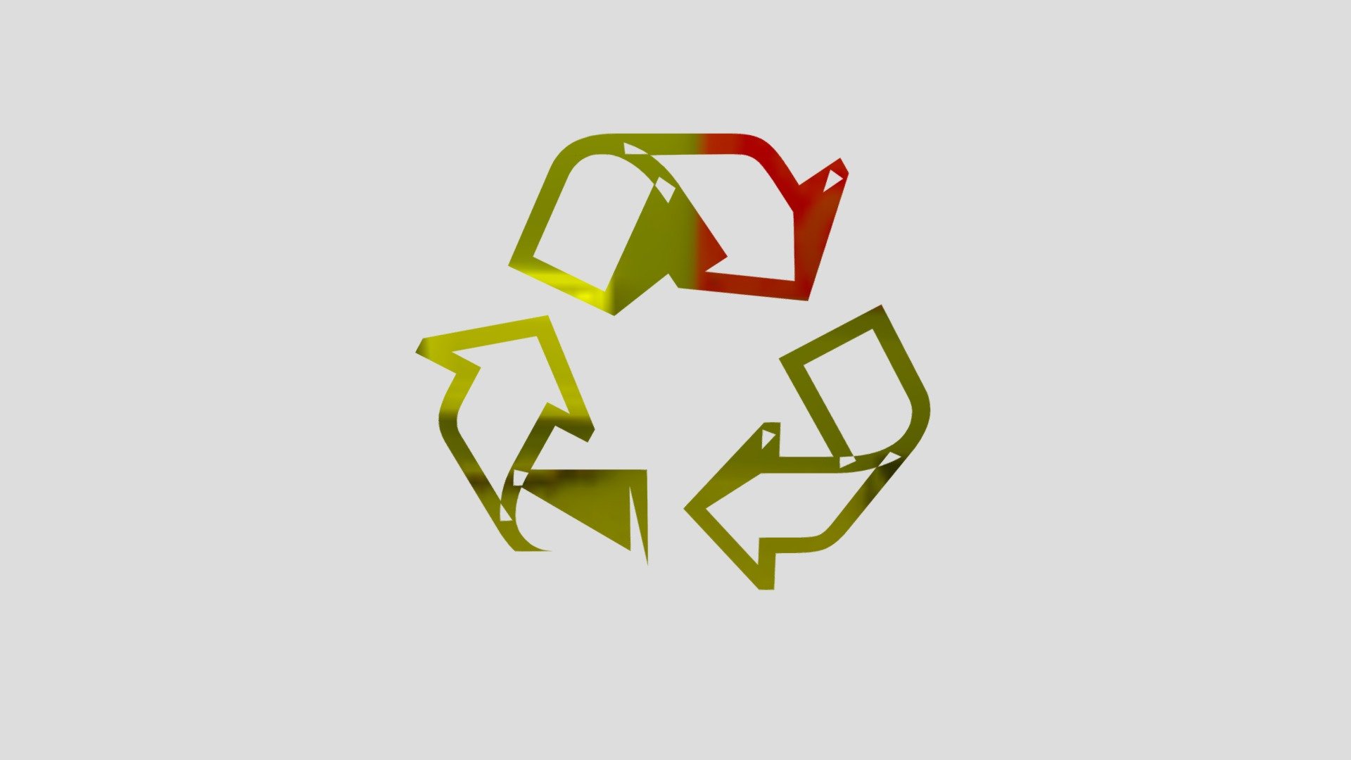 Black Universal Recycling Symbol - Download Free 3D model by saurabh ...
