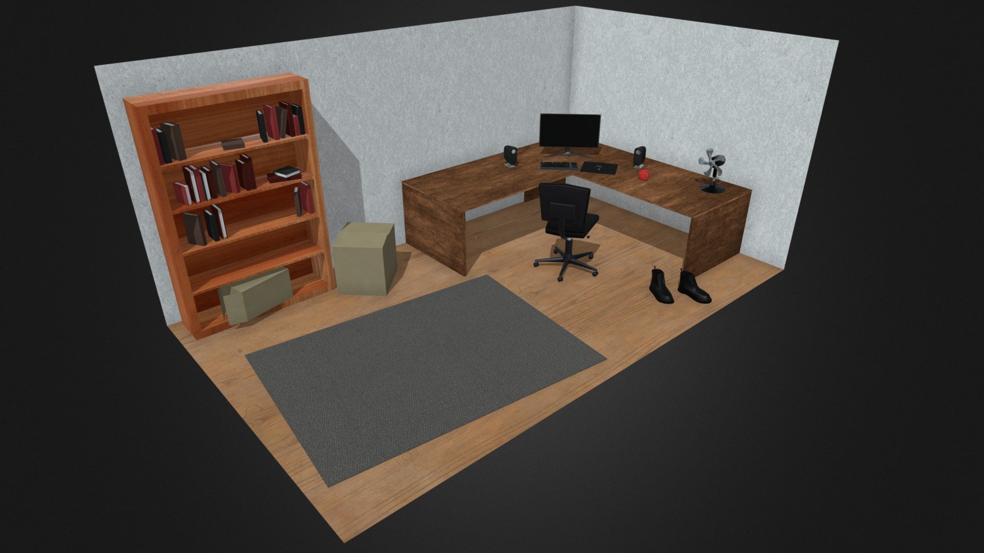 Room model - 3D model by Kalagon [24e2ecf] - Sketchfab