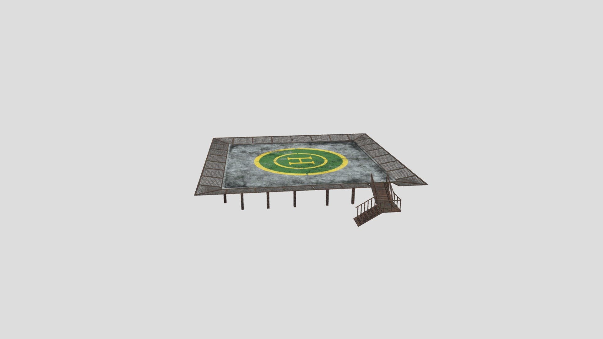 Helipad - 3D model by Pronata [24e437b] - Sketchfab