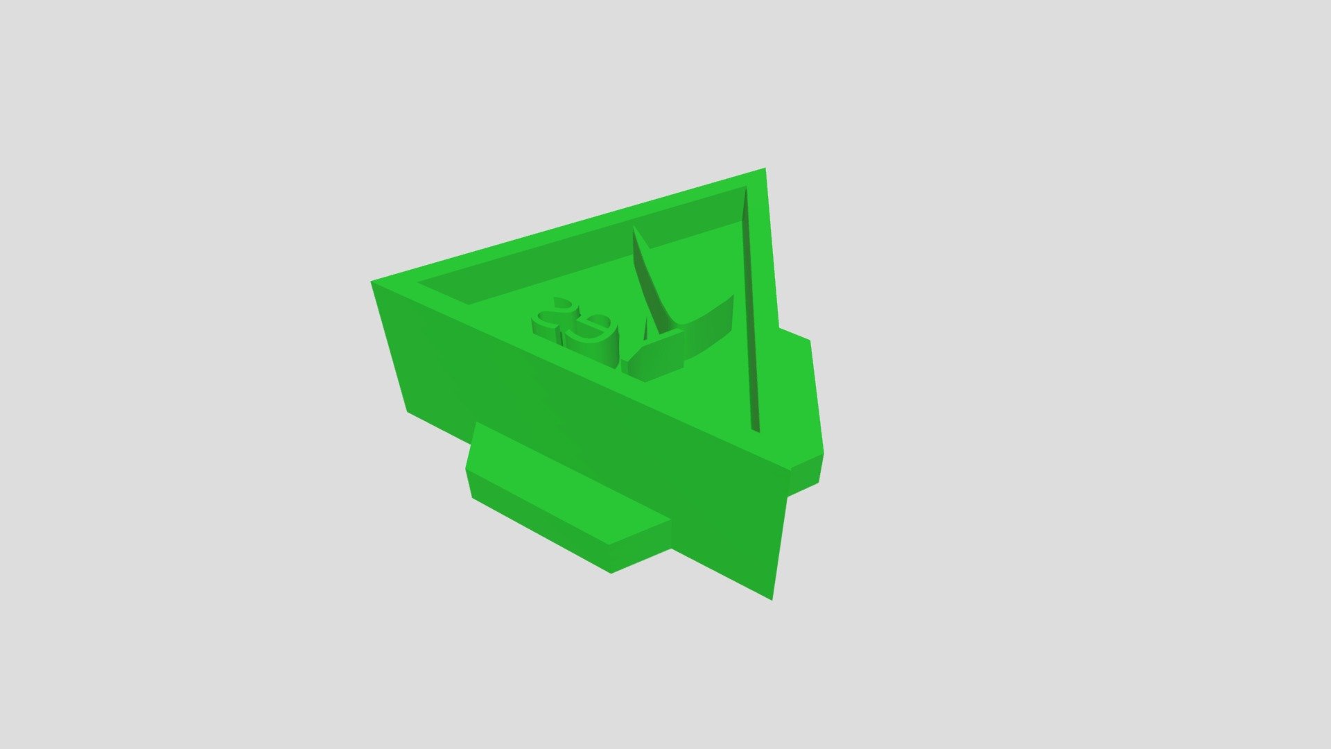 Triangle_Yes_v2 - 3D model by B3D Labs (@B3DLabs) [24e6b09] - Sketchfab