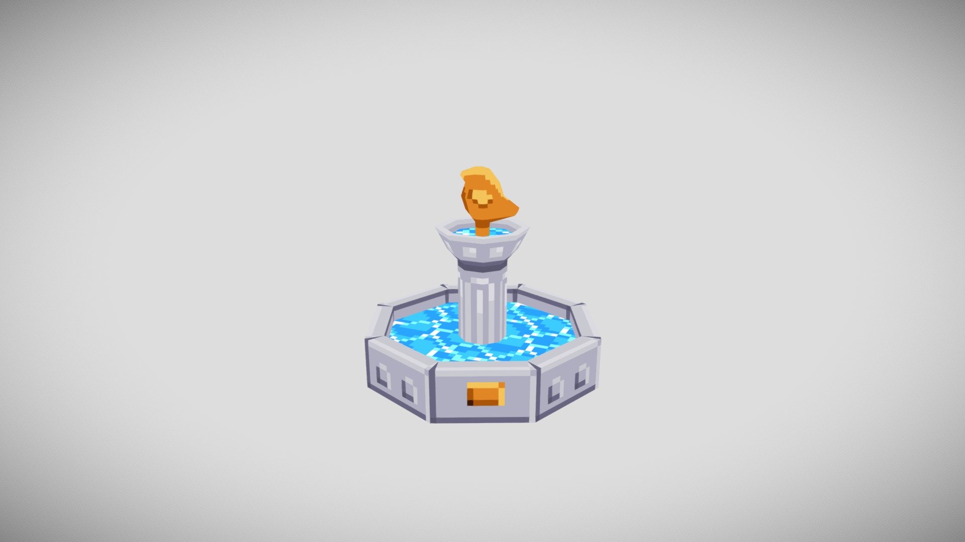Pixel Art Fountain - 3D model by ManeMuniz (@SpectralWolf) [24e8545 ...