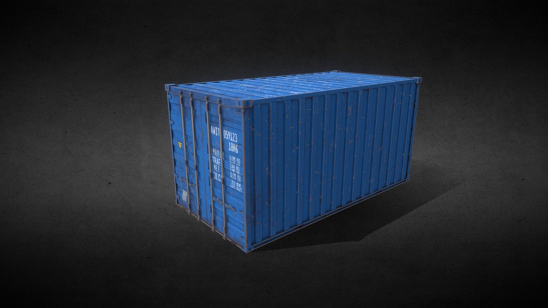 Shipping Container LowPoly - 3D model by JCVallejos [24ea352] - Sketchfab