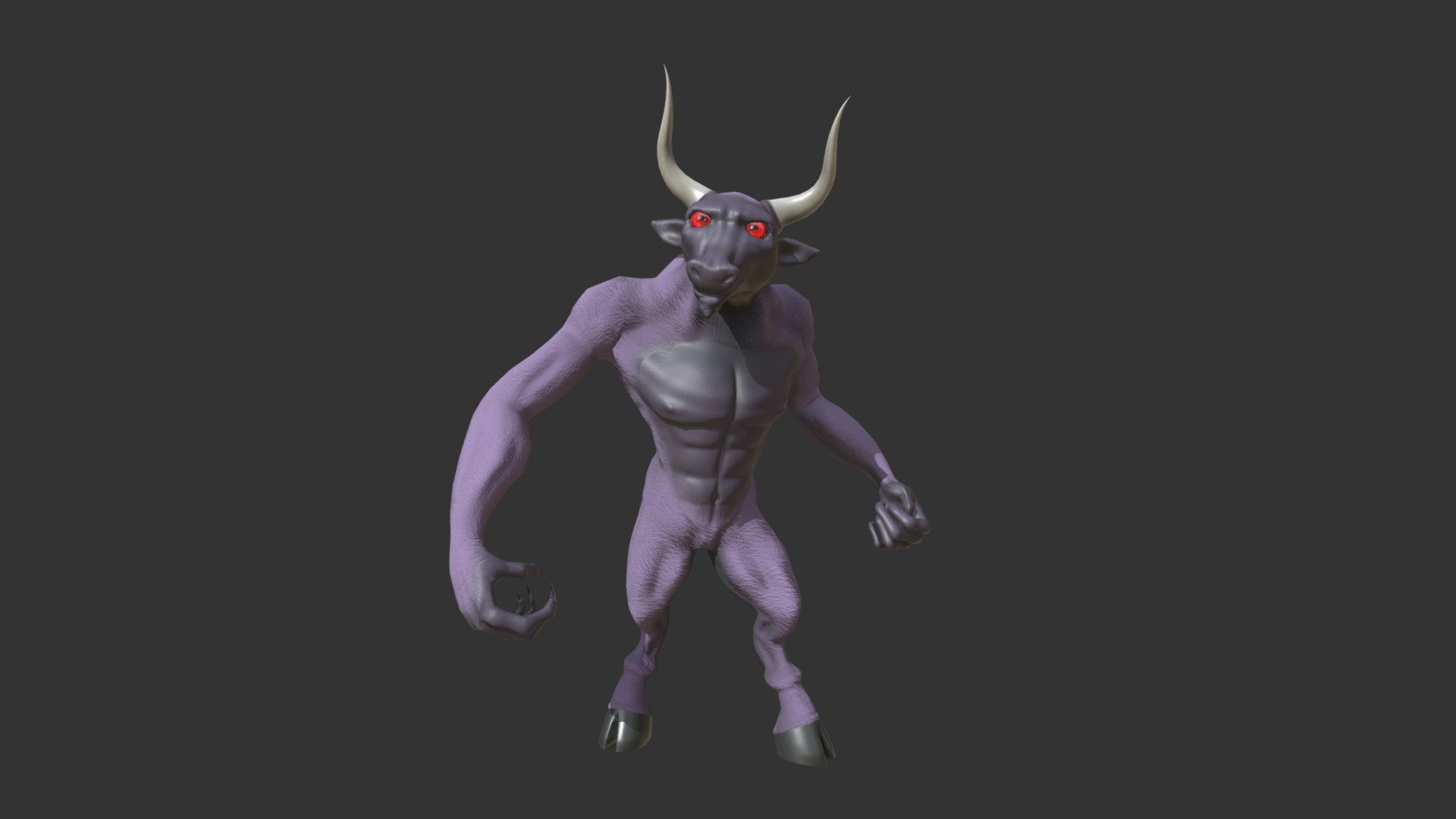 Minotaur - 3D model by Joshua (@Valkyrjo) [24ea750] - Sketchfab