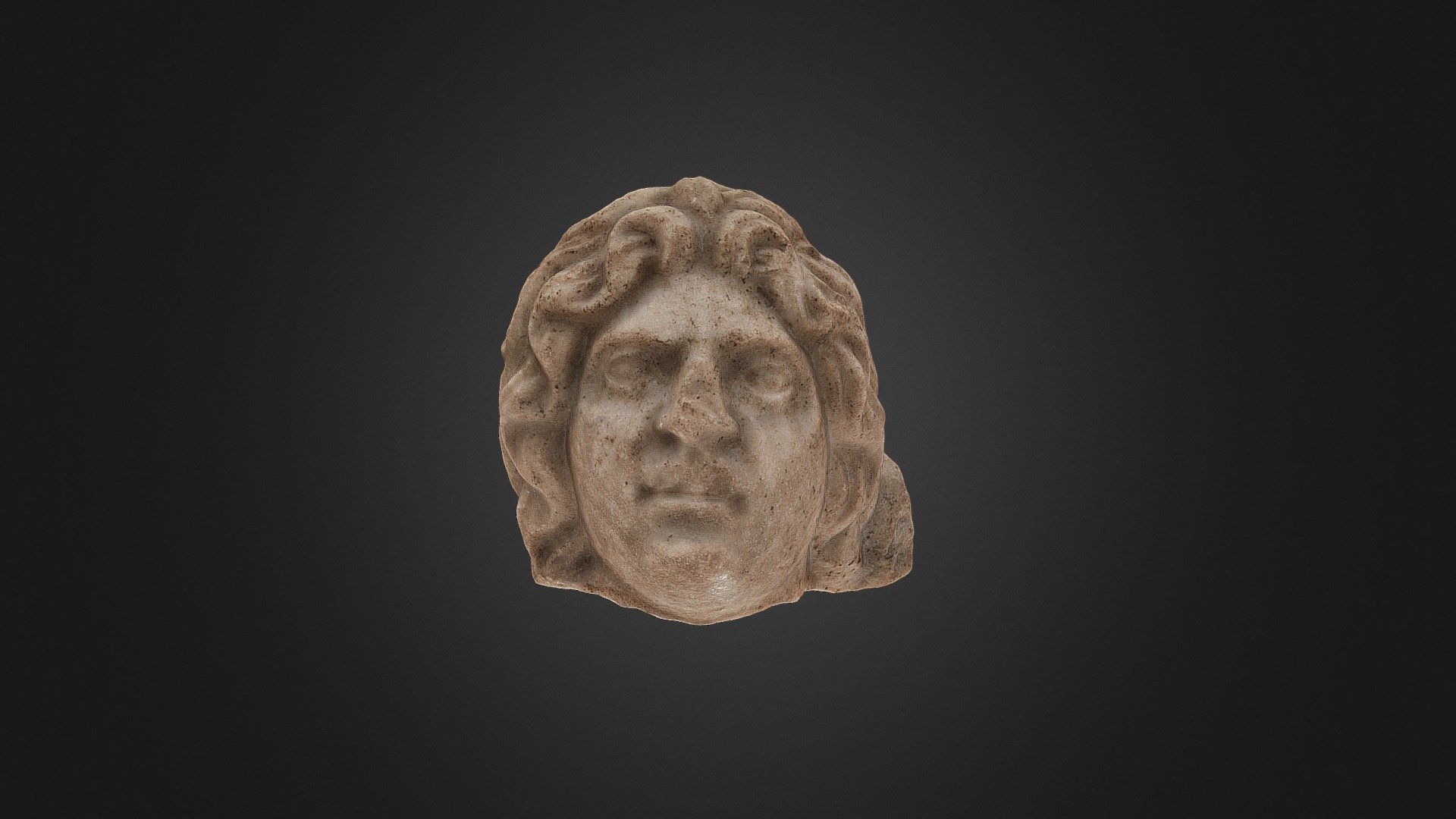 Glava boga Heliosa / Head the god Helios - 3D model by Singidunum3D ...