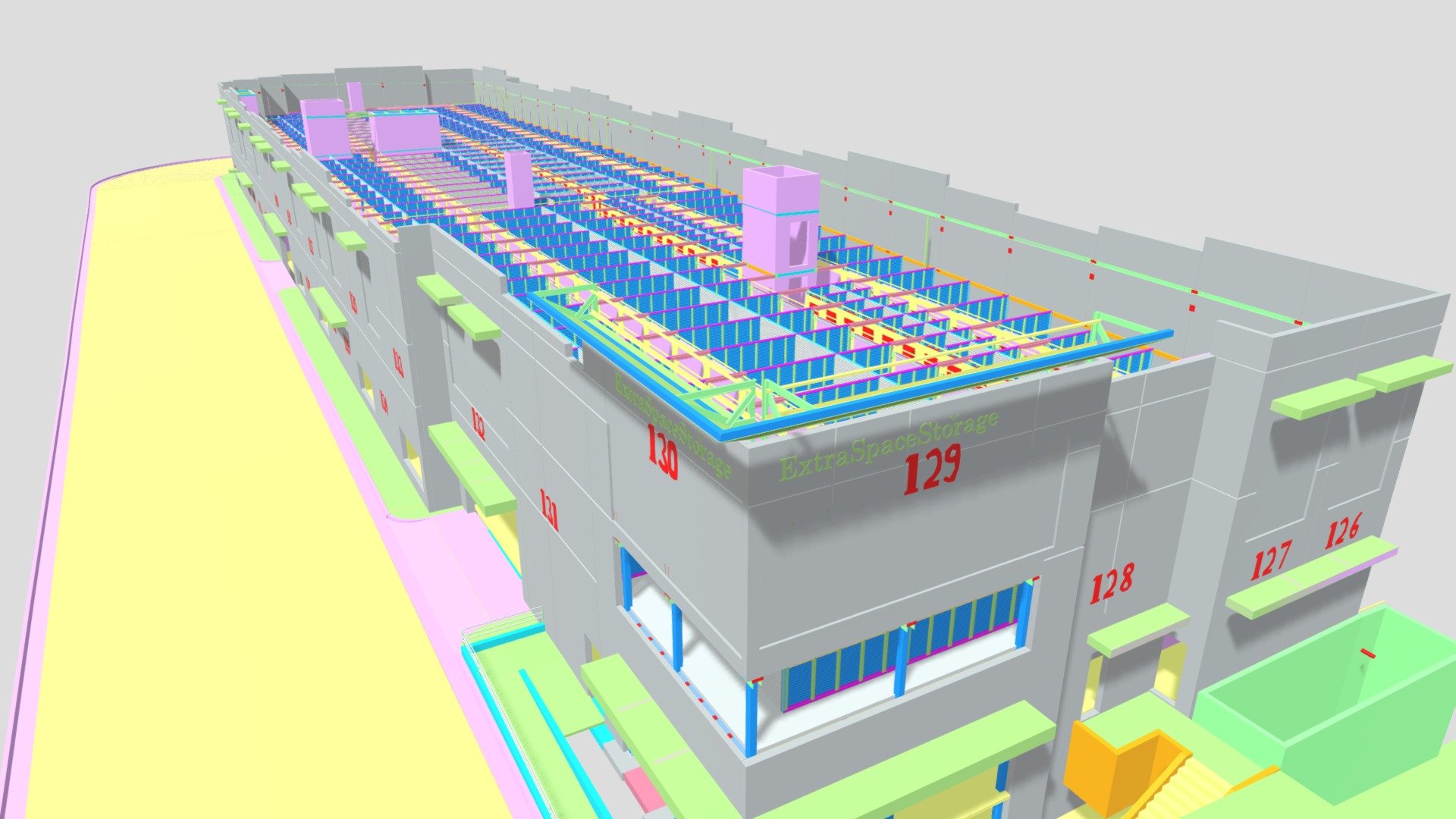 CENTRE POINTE SELF-STORAGE - SECOND LEVEL - 3D model by SteelConnected ...