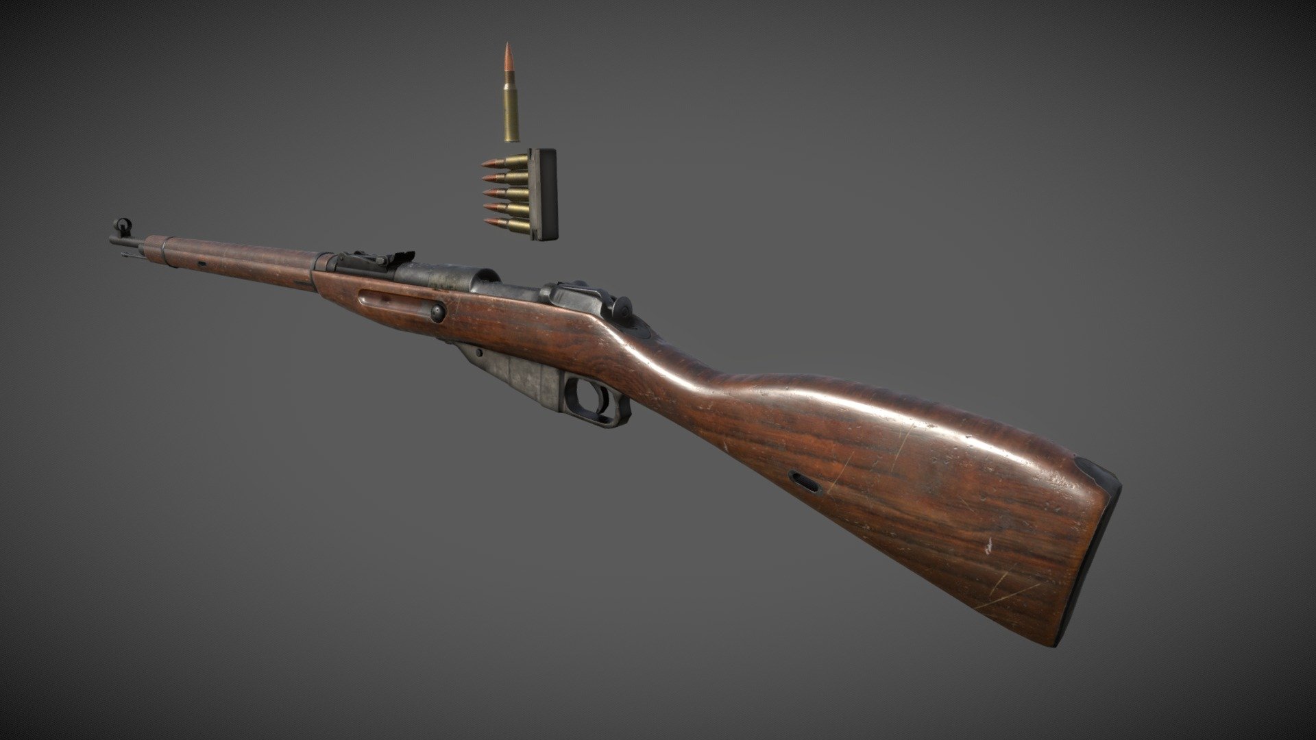 Mosin Nagant - 3D model by johnwilliamson3d [24ebfa5] - Sketchfab