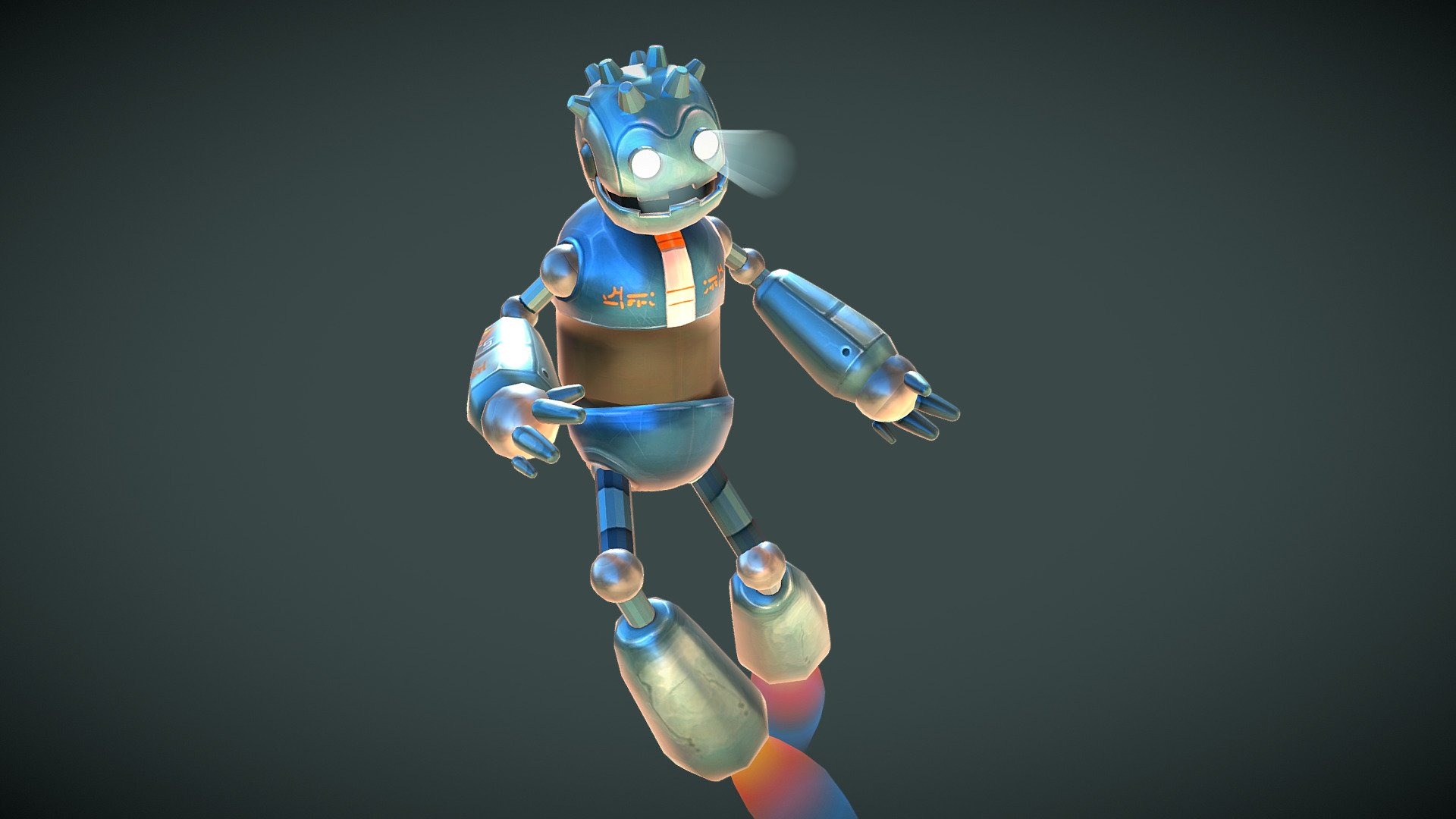 Godot Bot 3D Model By Lucas Franca berkru 24ec78f Sketchfab