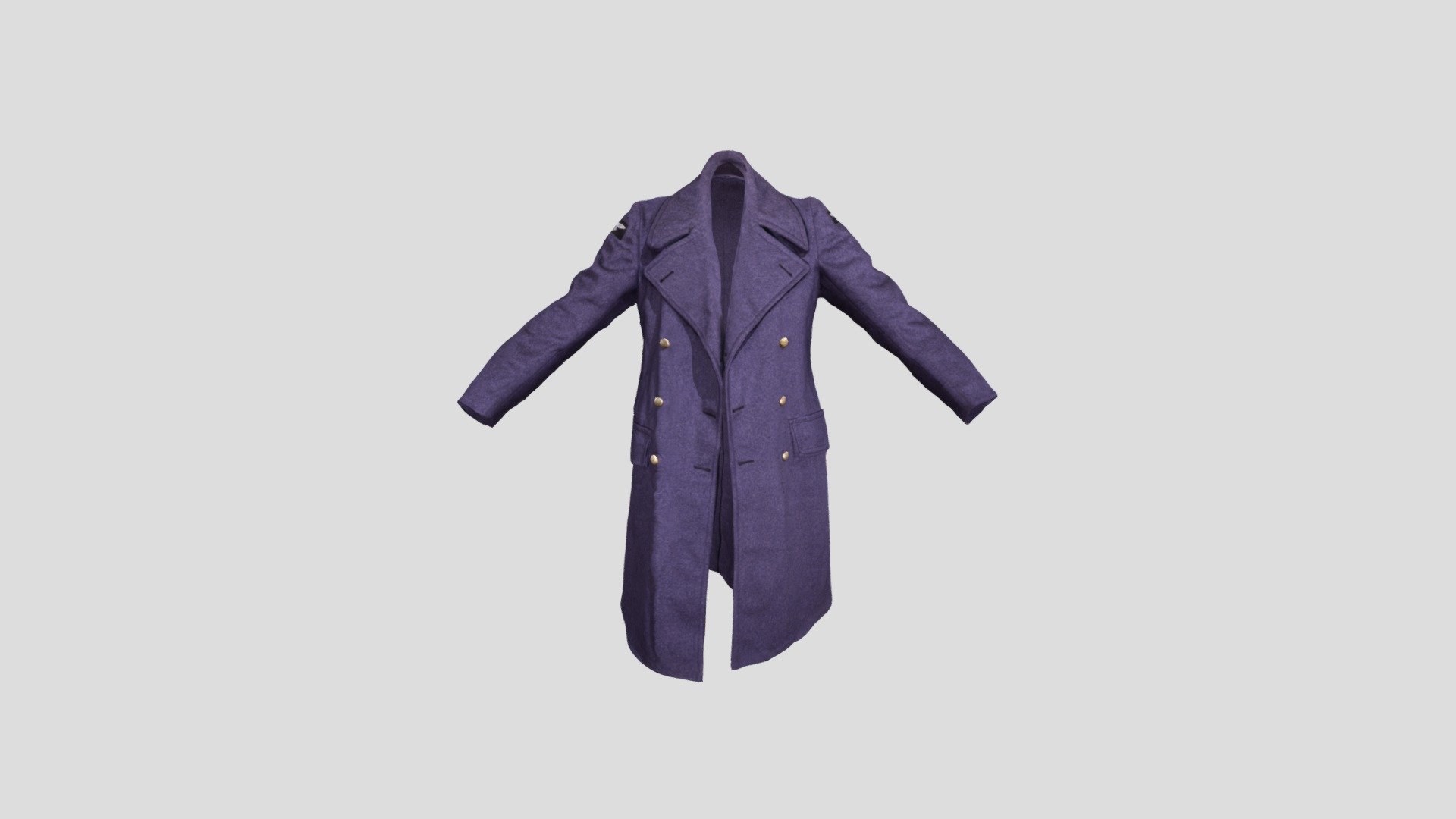 1943 RAF Overcoat - 3D model by musecornishlife [24ed115] - Sketchfab
