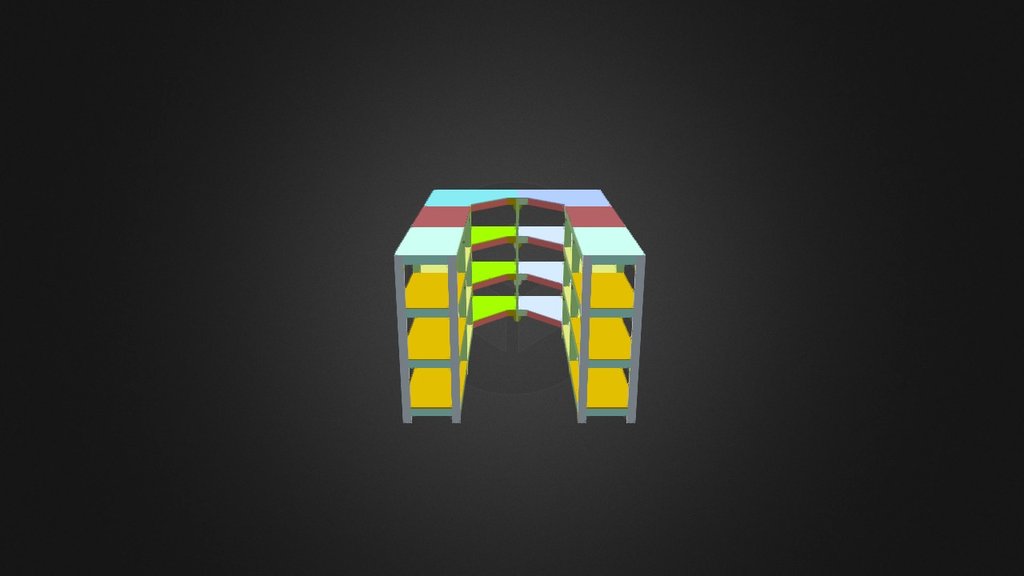 Shelf Color Coded - 3D model by mitxof [24ee057] - Sketchfab