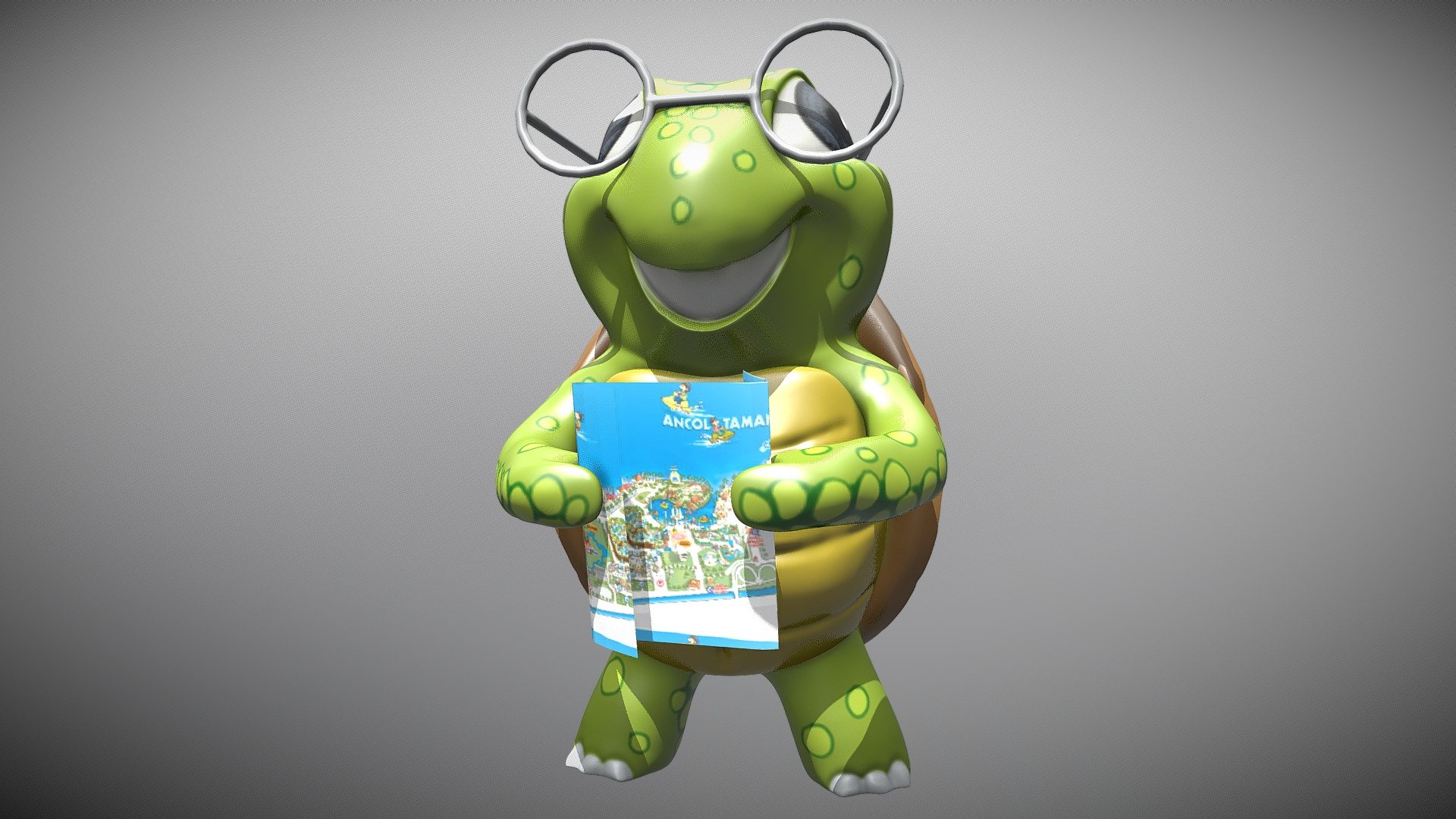 Maskot Turtle - 3D model by Verdant (@verdant.stu) [24eed37] - Sketchfab