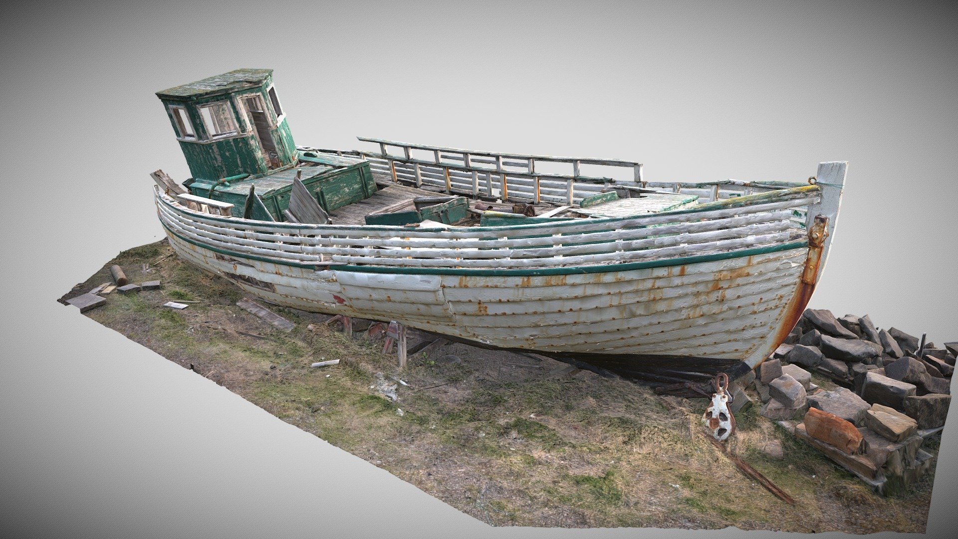 Tóti ÍS10 - Byggðasafn Vestfjarða - Boat 3D scan - 3D model by ...