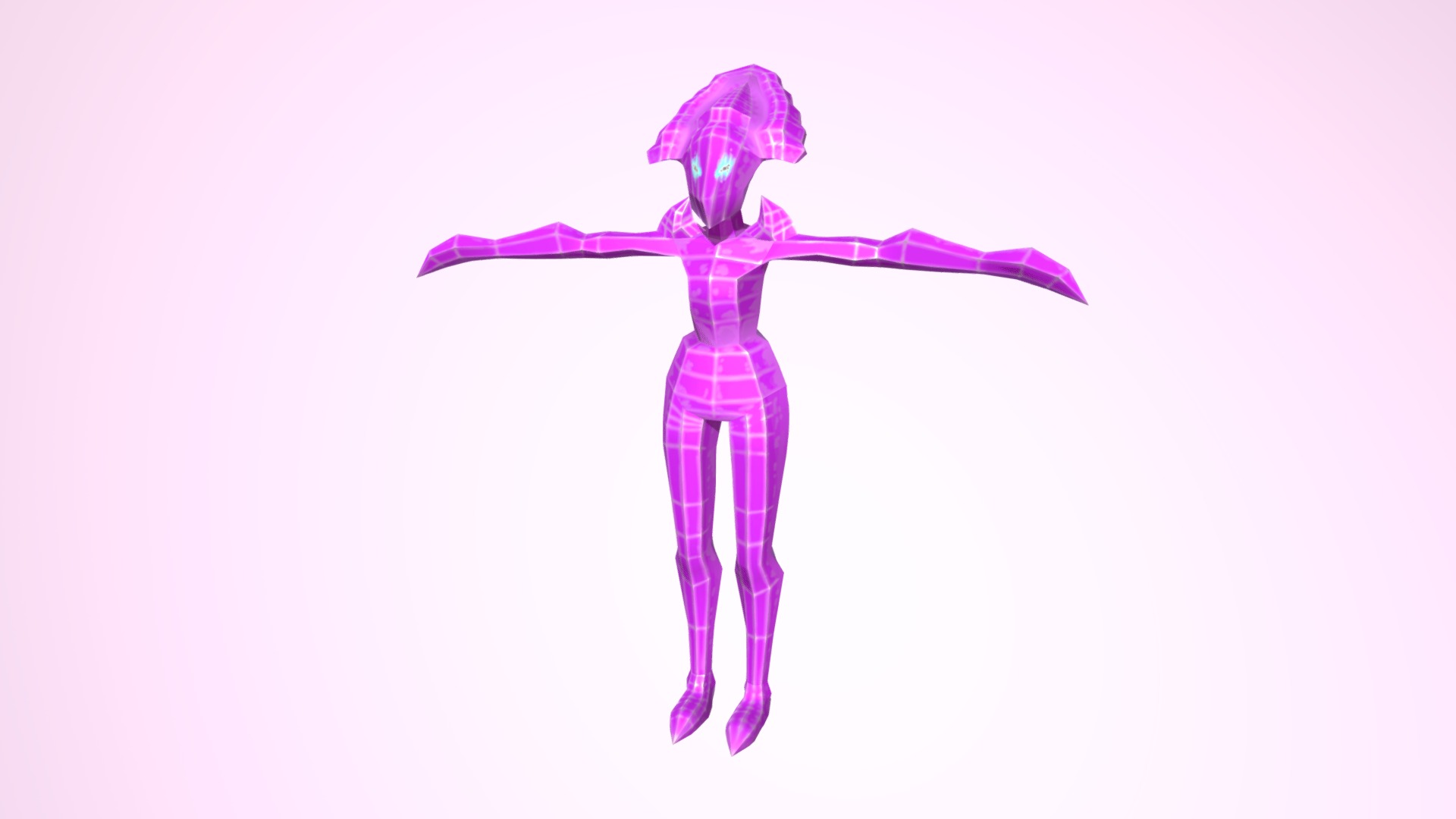 Crystal girl - 3D model by amandau [24f0206] - Sketchfab