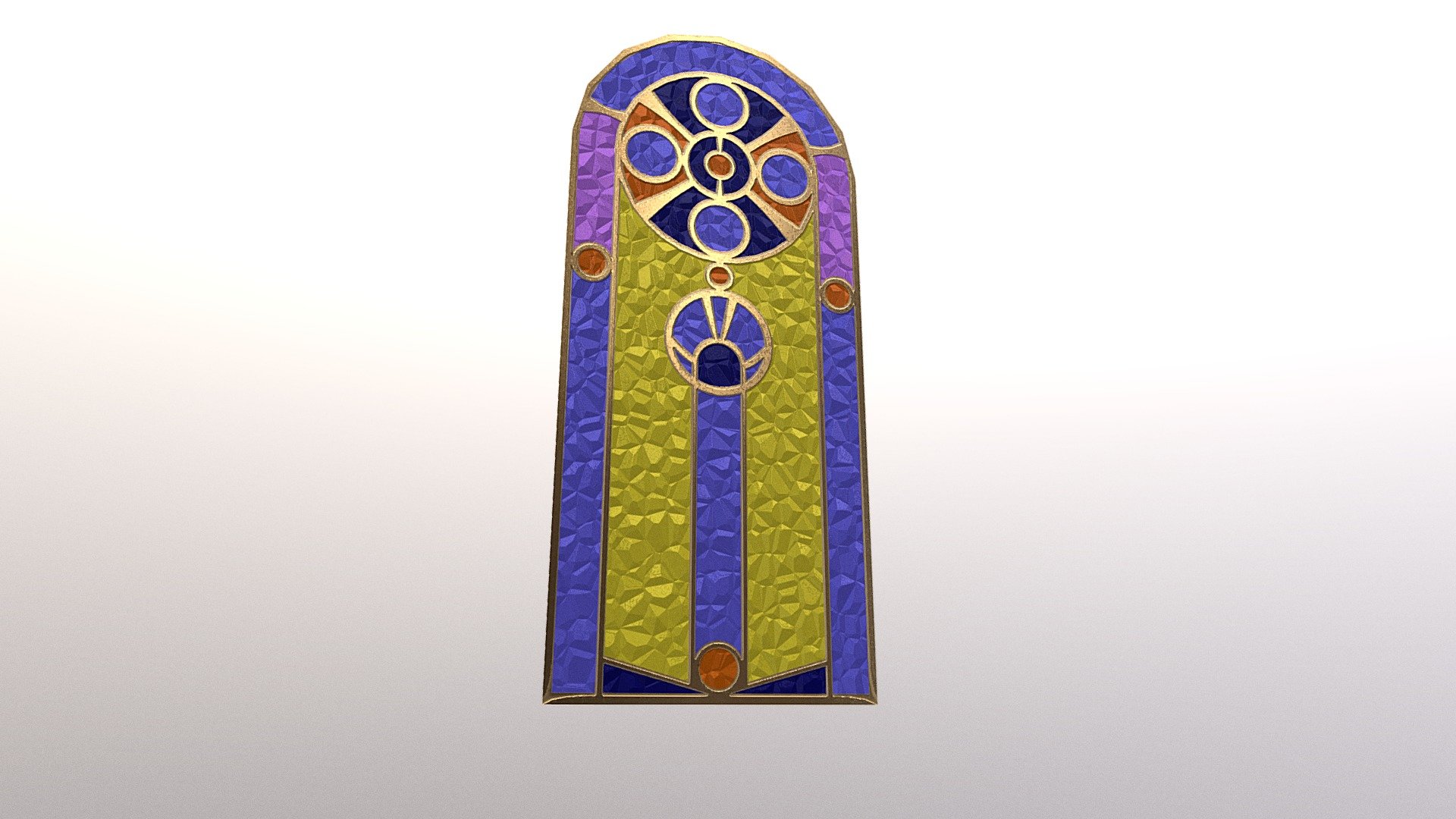 Low Poly Stained Glass 3D Model - Buy Royalty Free 3D model by Amagi ...