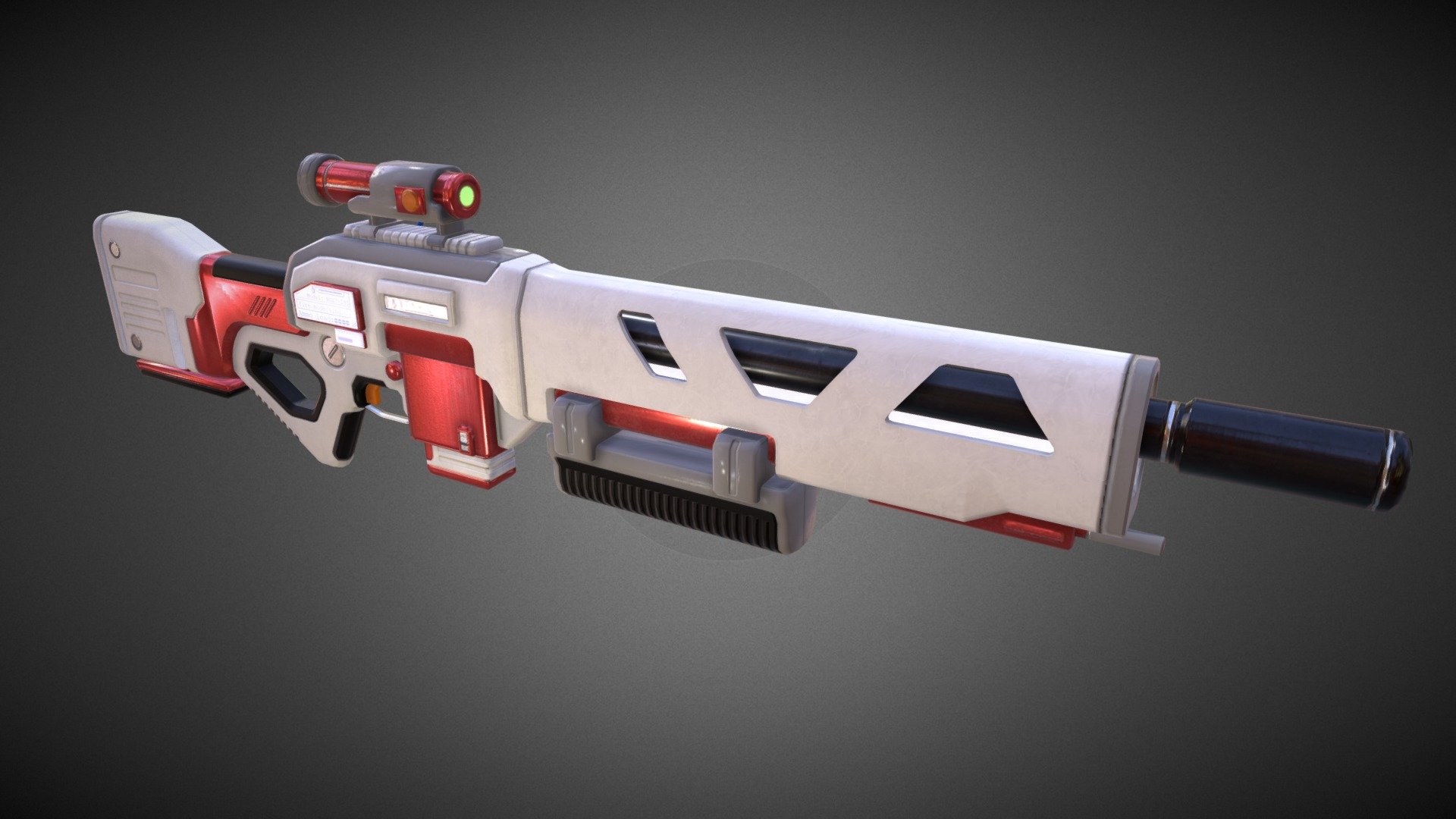 Sci-fi kinetic Rifle - 3D model by TechLevel [24f2202] - Sketchfab