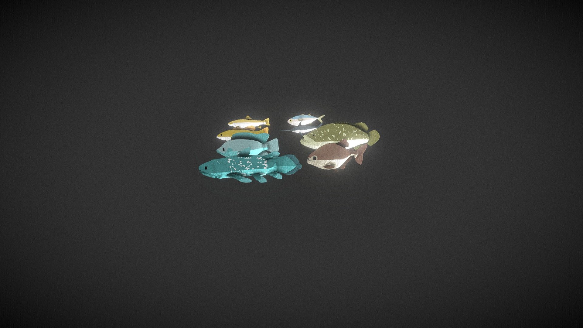 low poly fishs pack - 3D model by poombanana25 [24f2c80] - Sketchfab