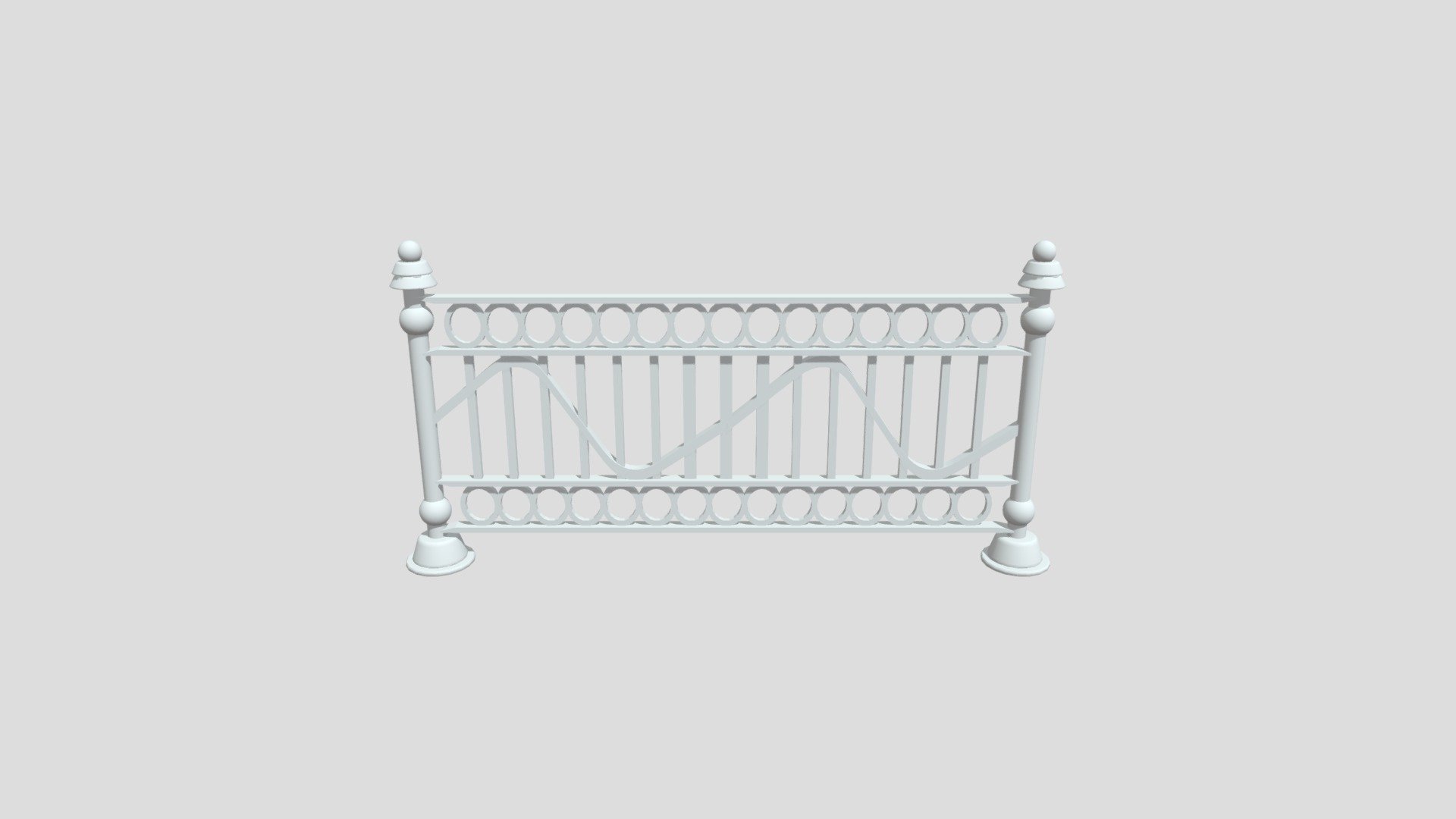 A Railing - Download Free 3D model by wmil1 [24f3ce2] - Sketchfab