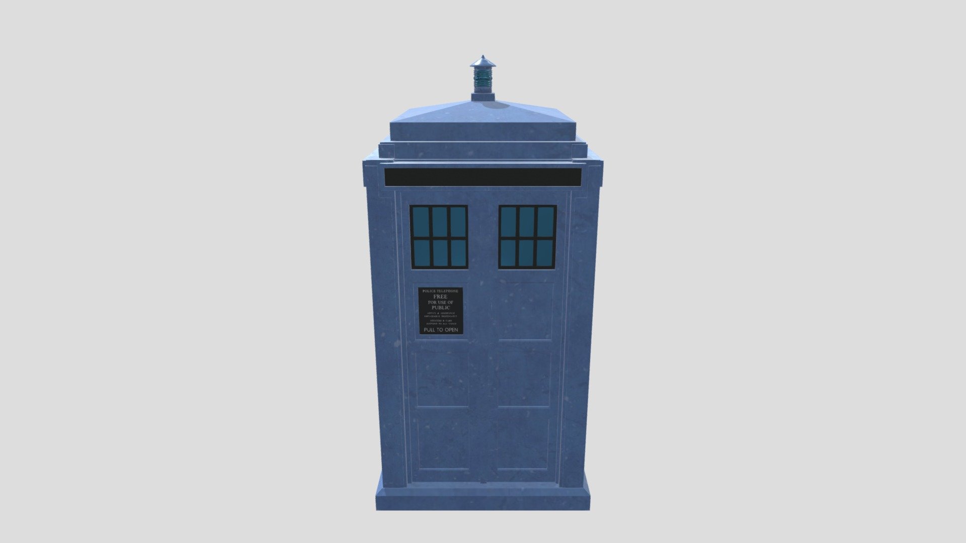TARDIS - 3D model by DorrianS [24f45b9] - Sketchfab