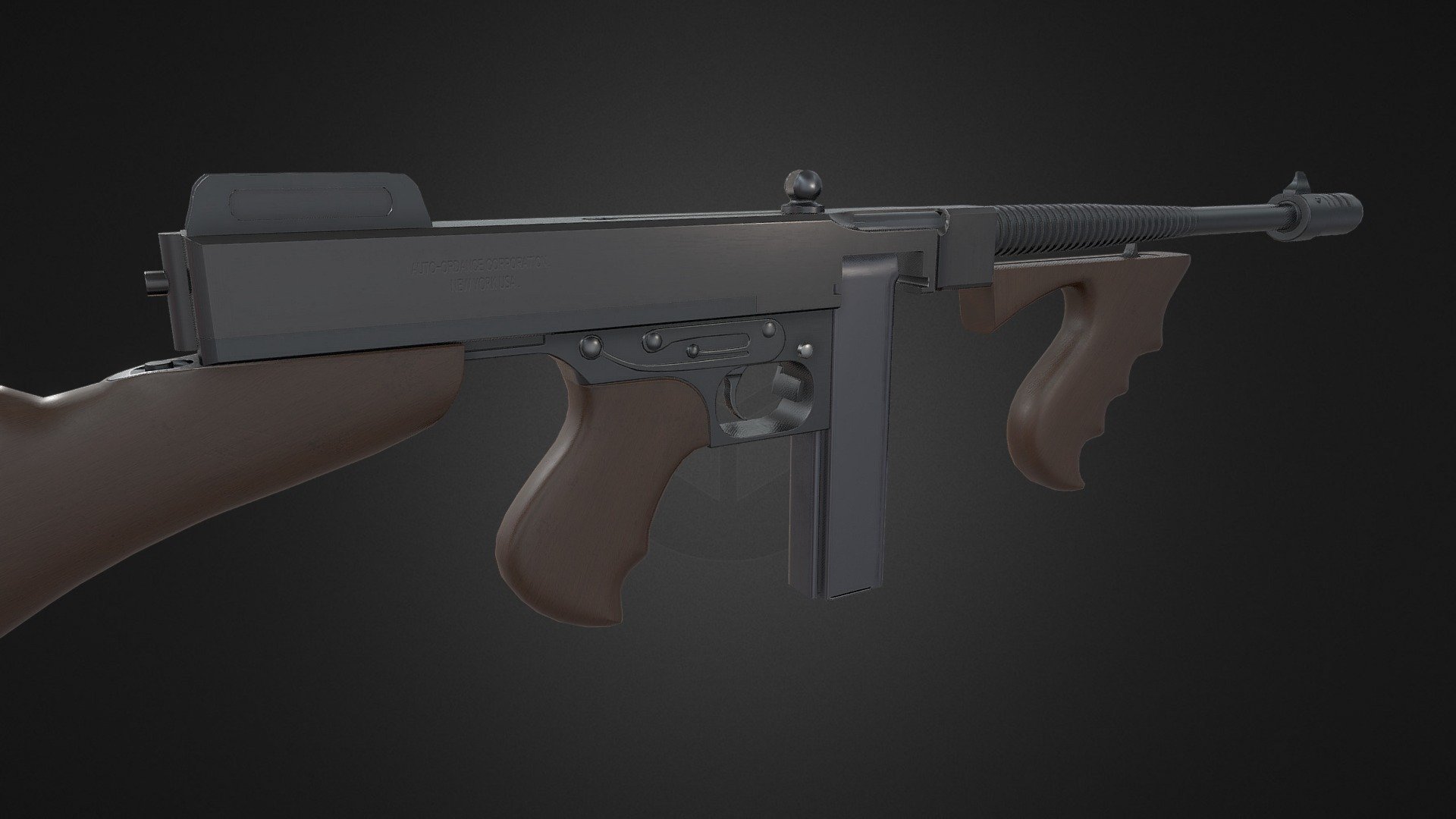 Thompson submachine gun - Download Free 3D model by Pinguin_777 ...