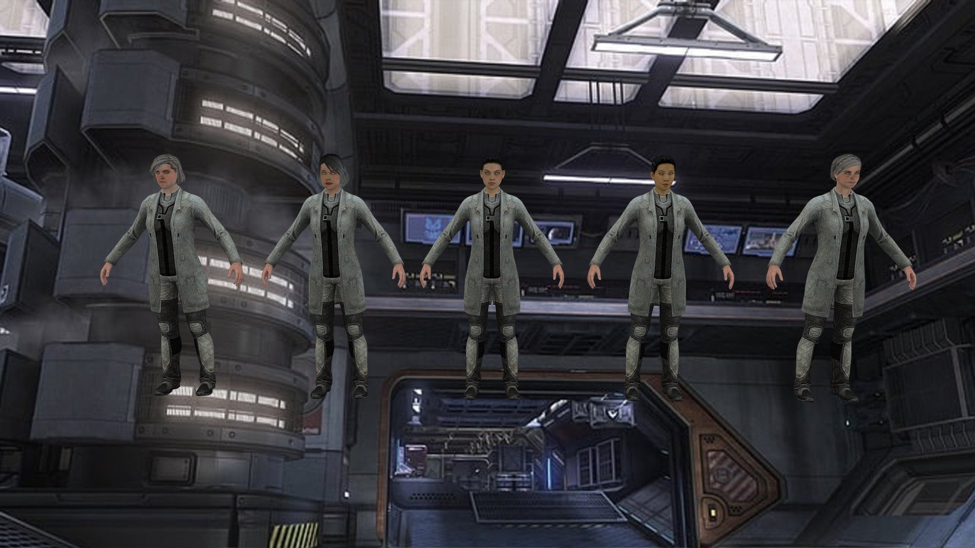 Characters>Halo 4>Civilians>Female Scientists - Download Free 3D model ...