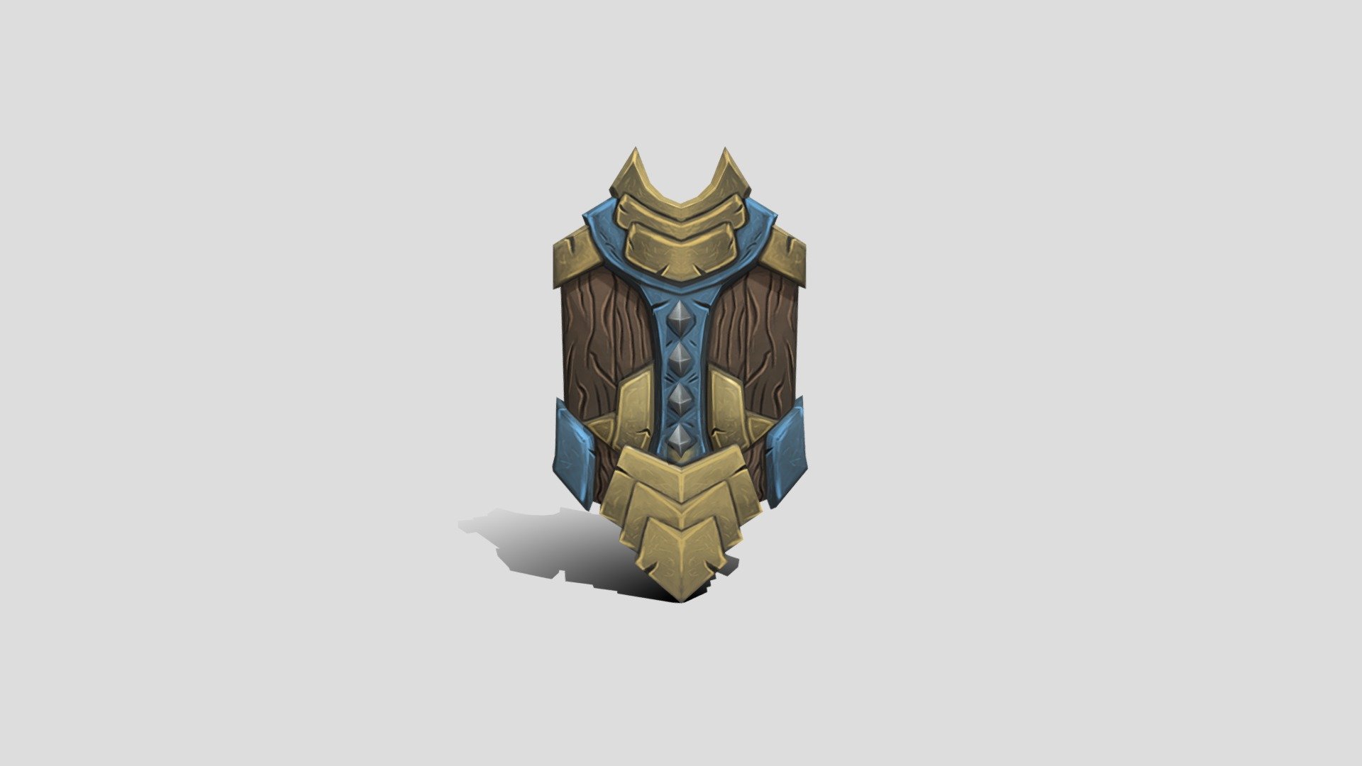 Hand-Painted Low Poly Shield - 3D model by Rain Hammoura ...