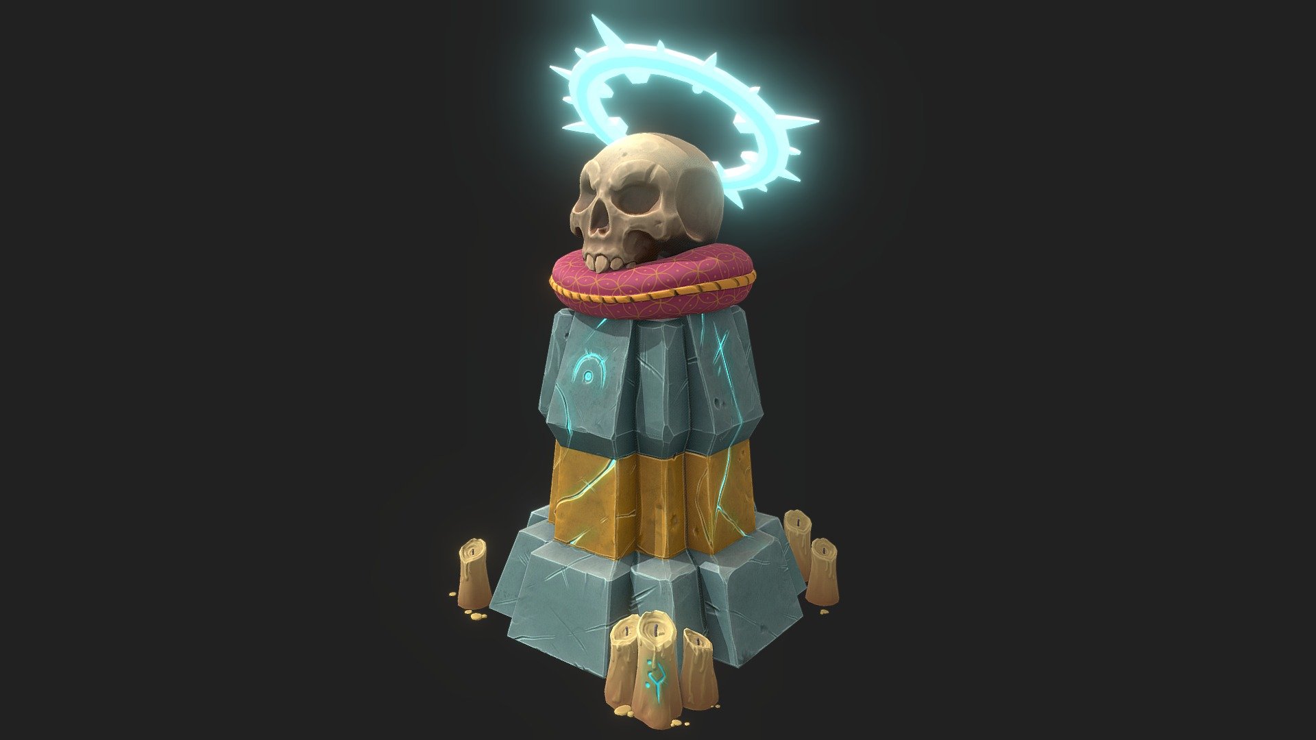 Skull altar Stylized - Buy Royalty Free 3D model by MarcRojas [24f982e ...