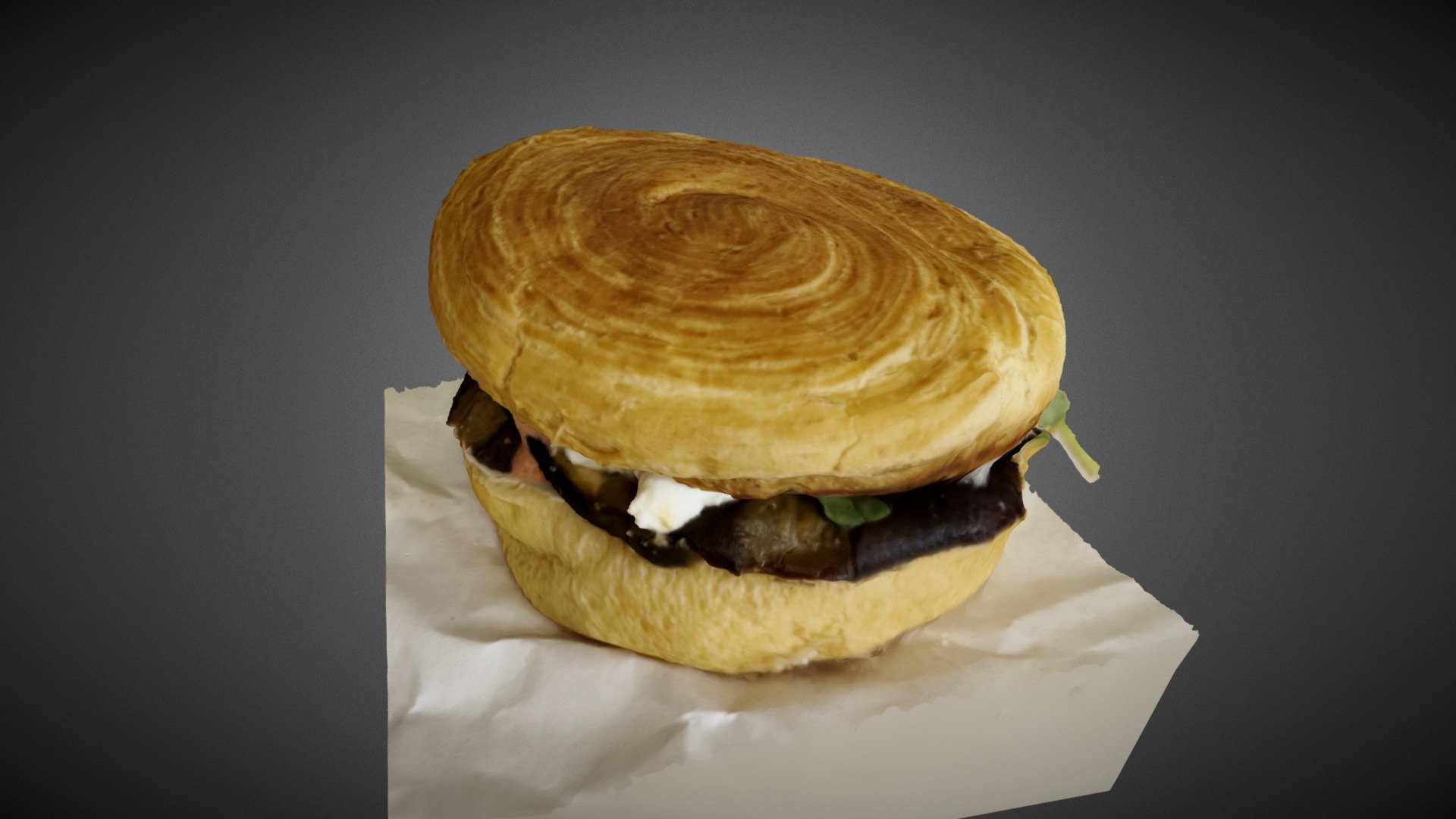 Puff Pastry Burger from La Louve (Guebwiller FR) - 3D model by ...
