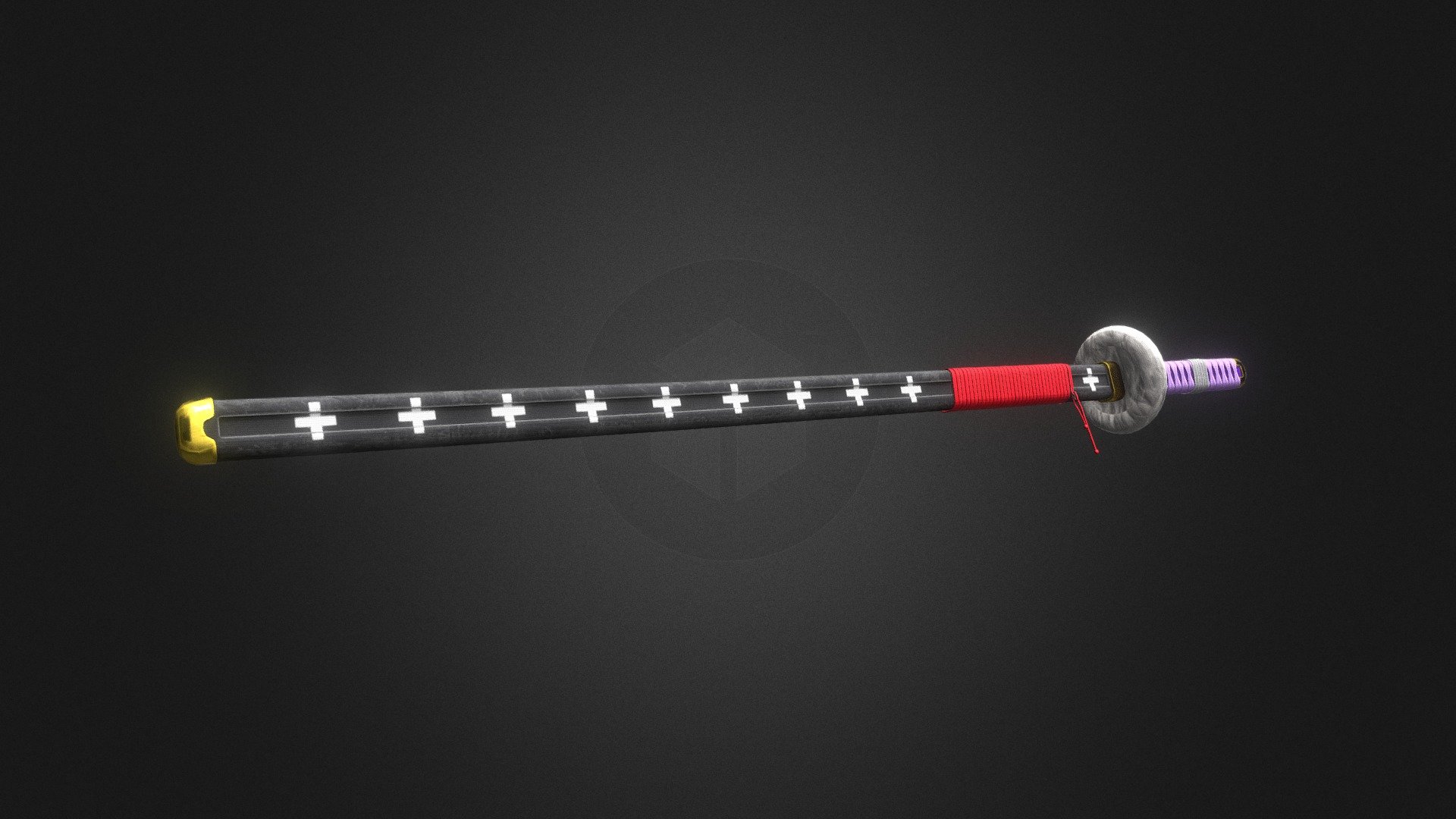 One Piece - Kikoku - Trafalgar Law's sword - Download Free 3D model by ...