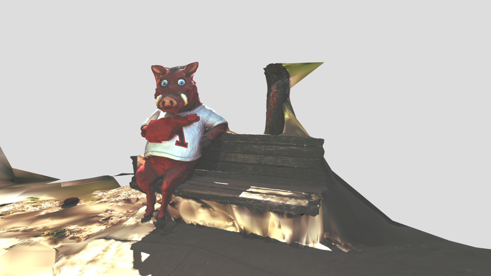 Razorback Bench - 3D model by ninja (@cyborgninja) [25000b4] - Sketchfab
