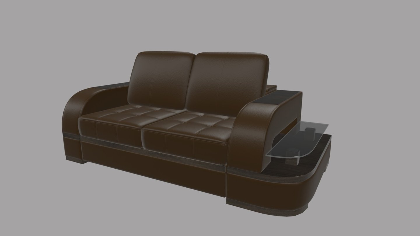 Divan - 3D model by ivushka [2501bb7] - Sketchfab