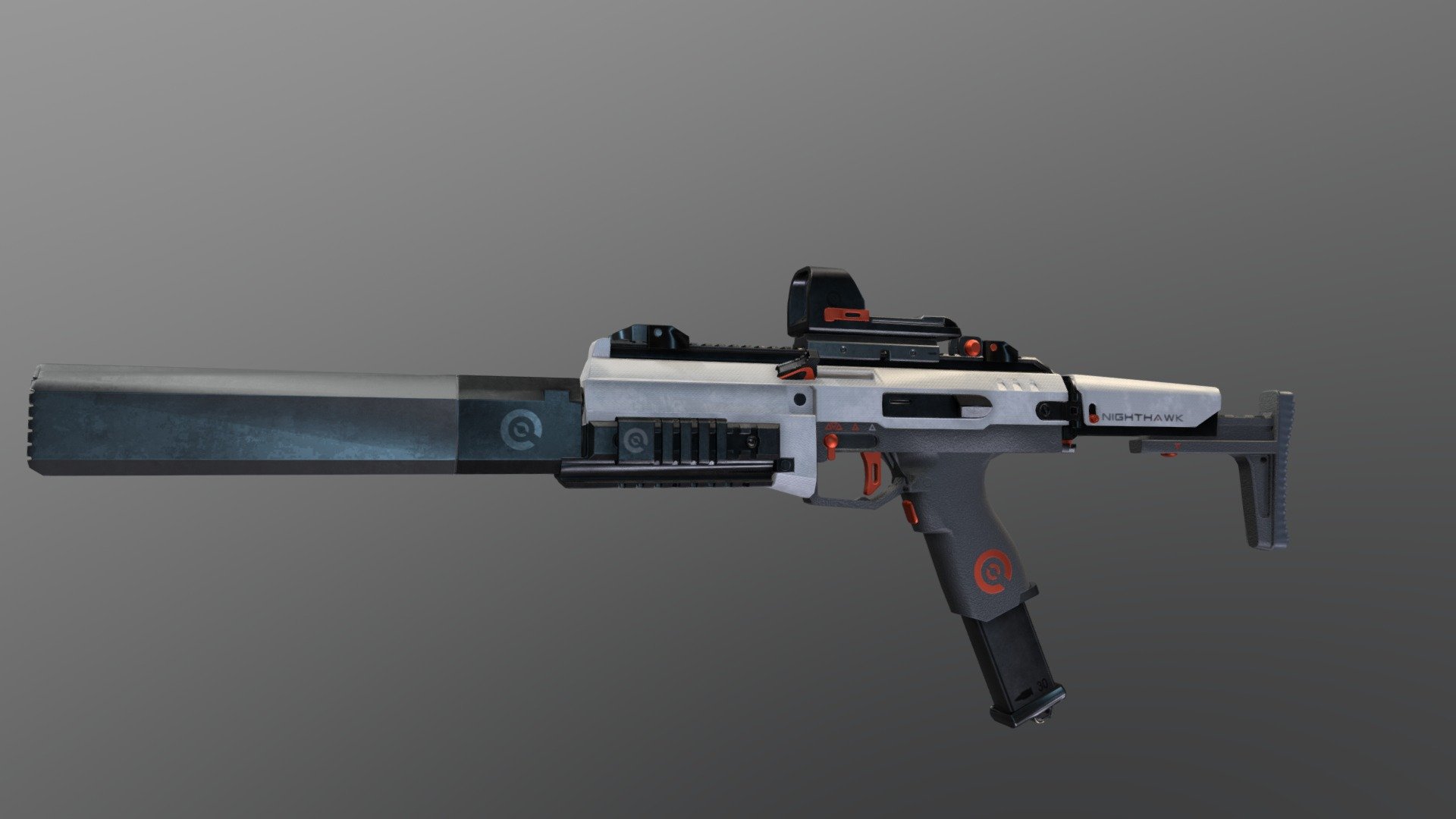 Nighthawk PDW Weapon - Download Free 3D model by Jan Schmid ...