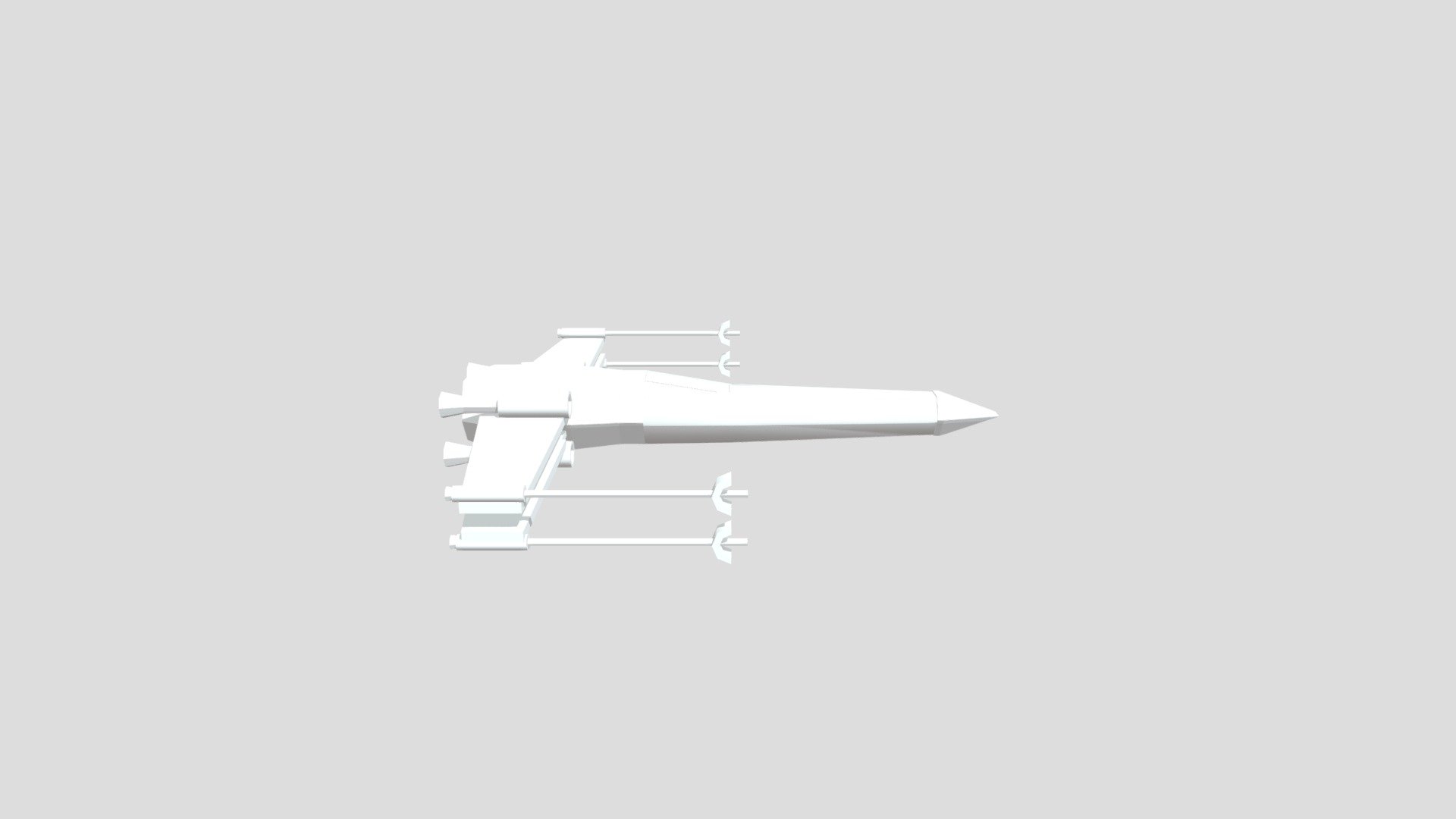 X-Wing (Low Poly) - Download Free 3D model by KrisG [2504073] - Sketchfab