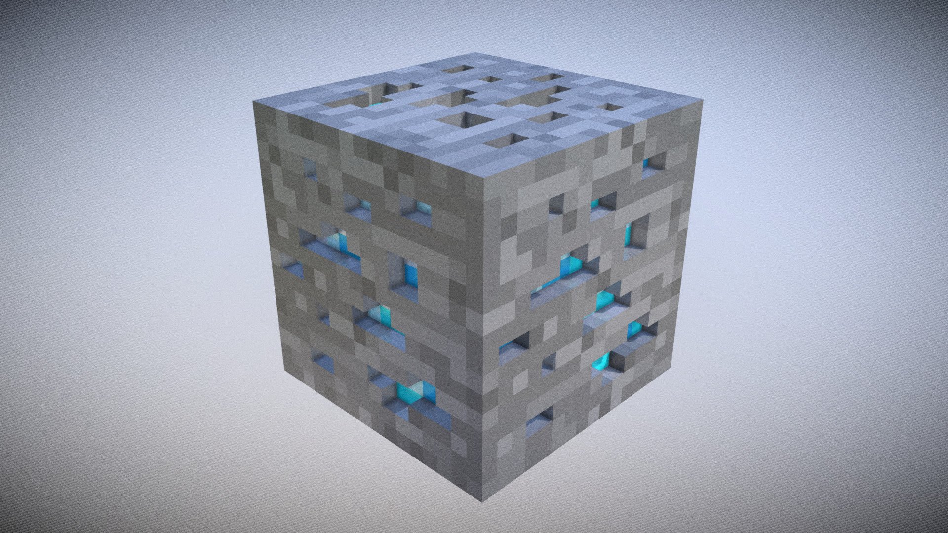 Diamont Ore Cube - Download Free 3D model by JDanielhes (@JDanielHE ...