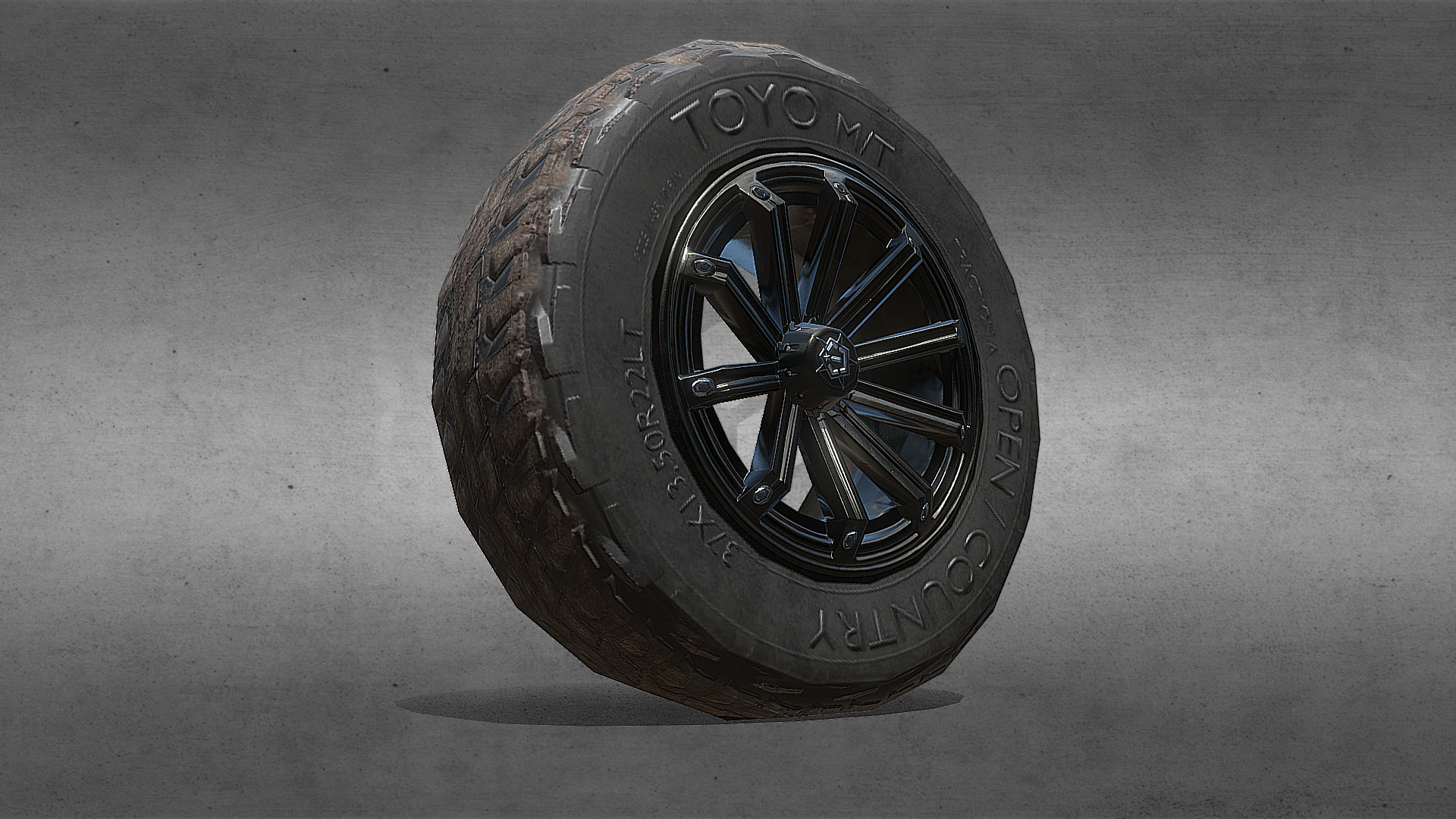 TOYO offroad tire LP - game ready - 3D model by Igor Zukowicz ...