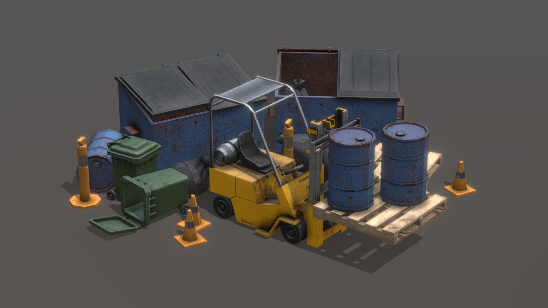 Warehouse stuff - 3D model by GrimmGitz [2505ba4] - Sketchfab