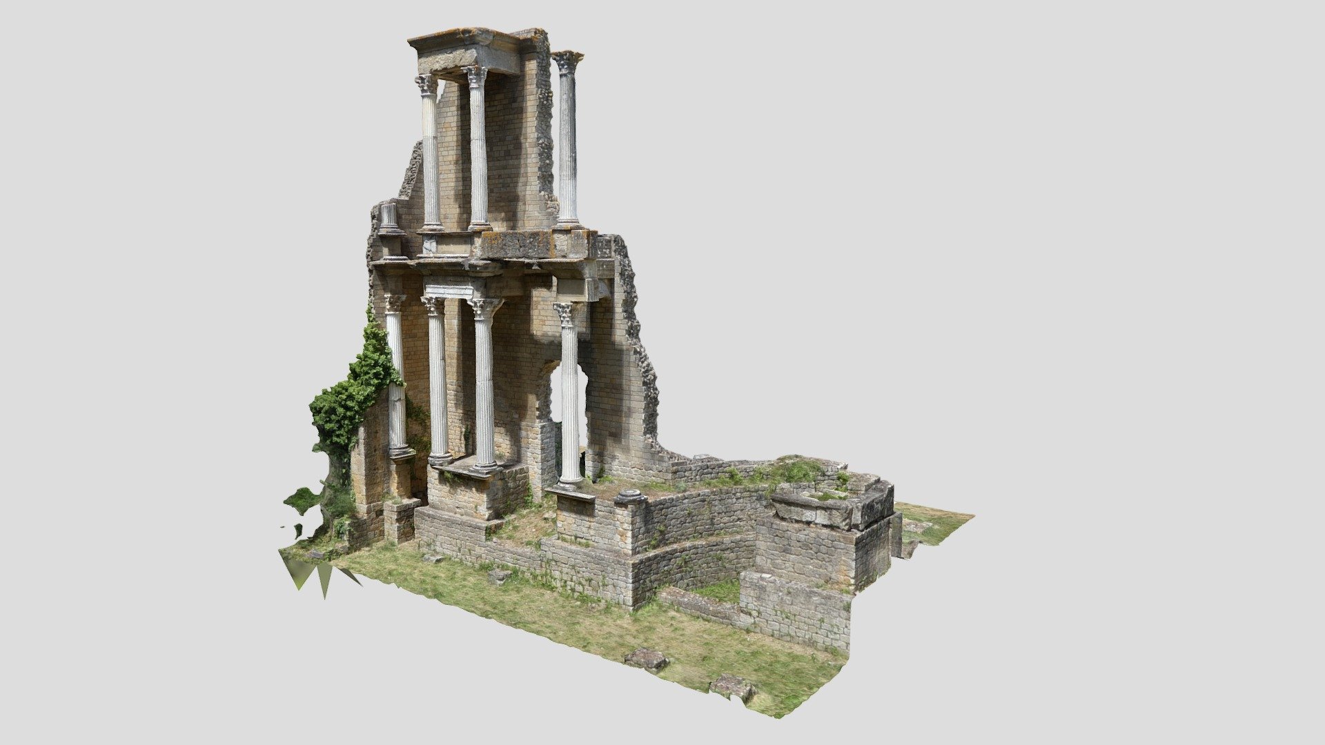 Roman Theatre, Volterra - Download Free 3D model by PhilHudson [25076fd ...