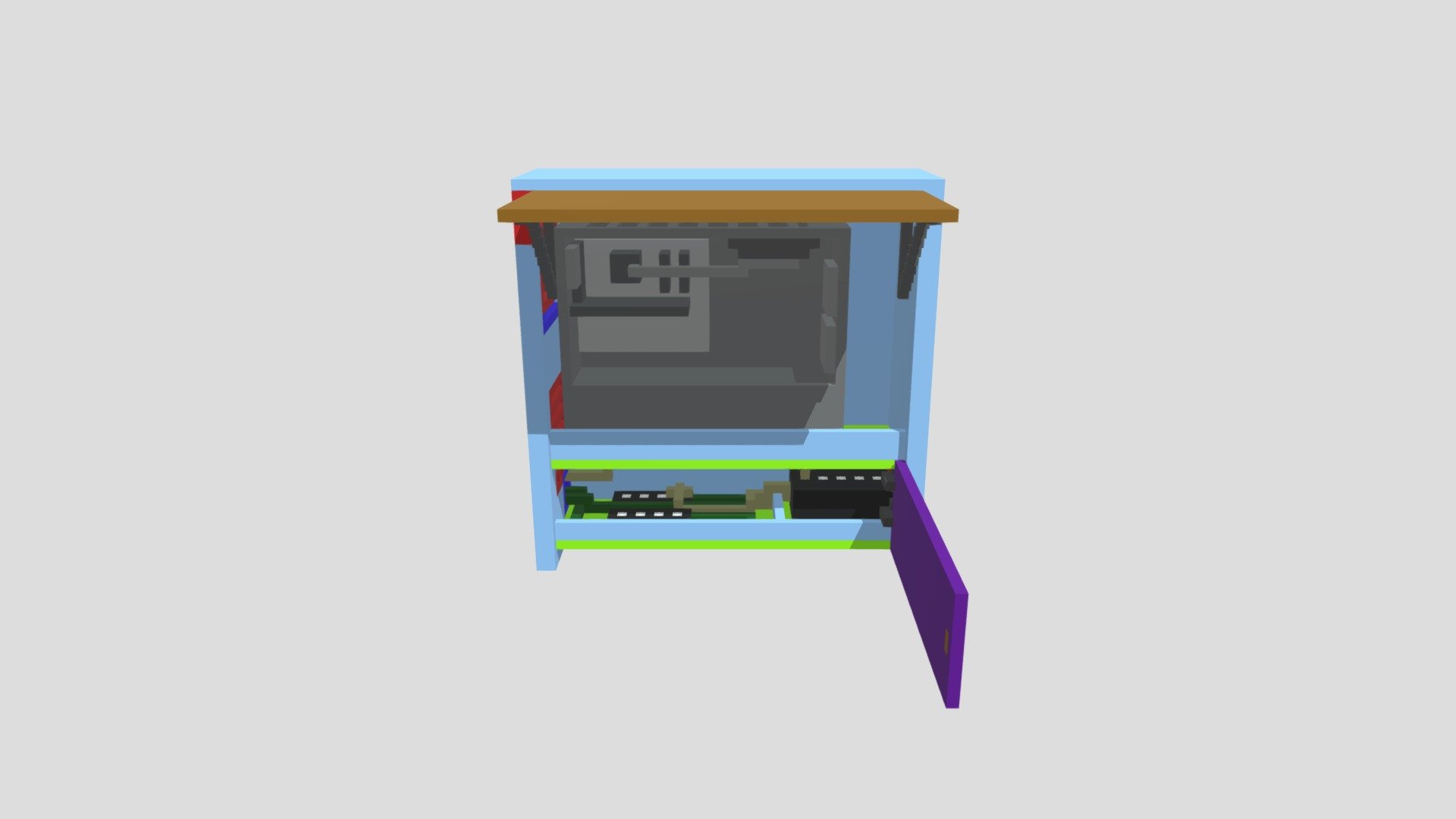 PC-TABLE - Fully Open - 3D model by APH (@aphonic) [2508404] - Sketchfab