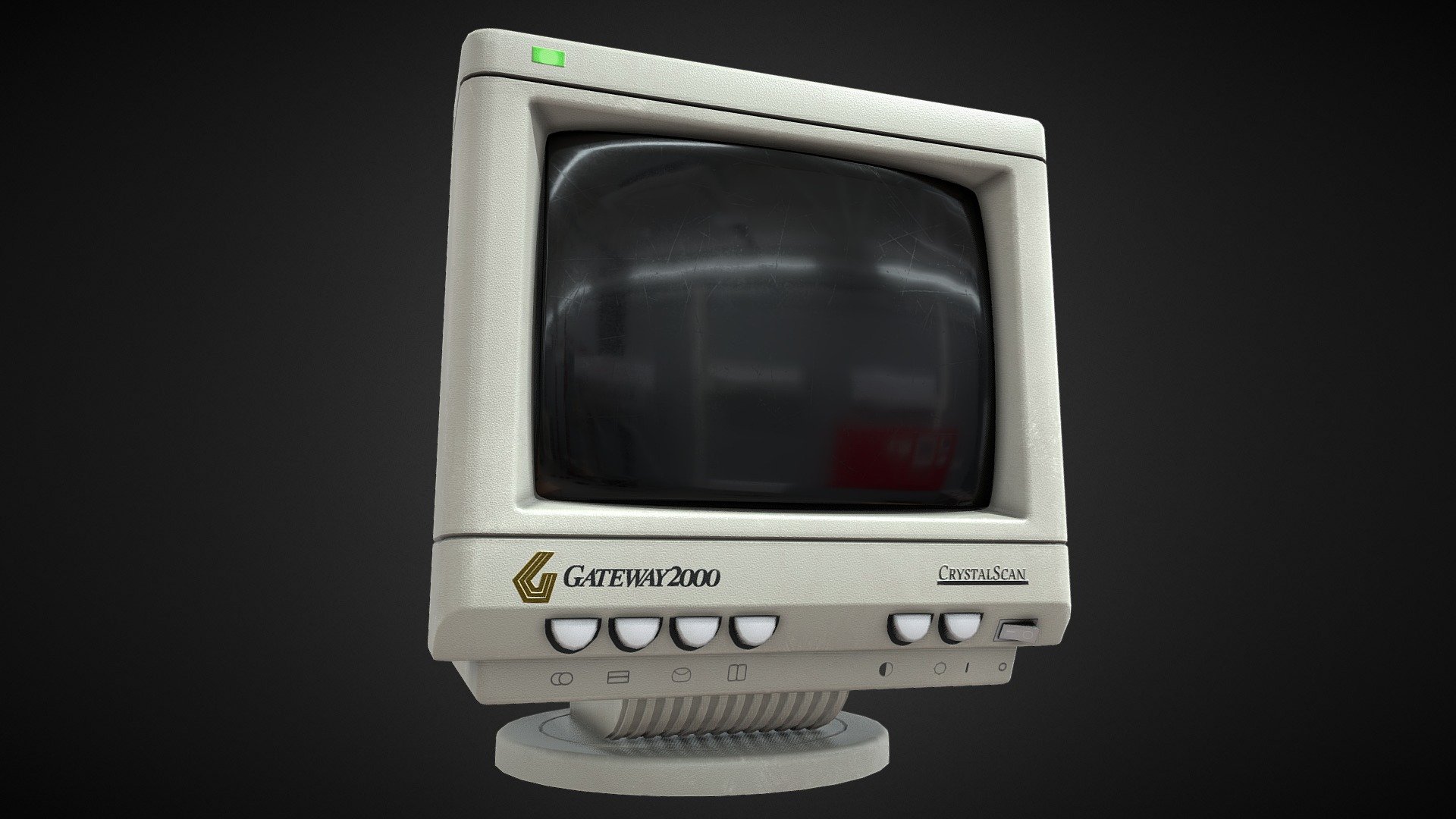 Gateway 2000 Vintage Monitor - Buy Royalty Free 3D model by OKgamedev ...