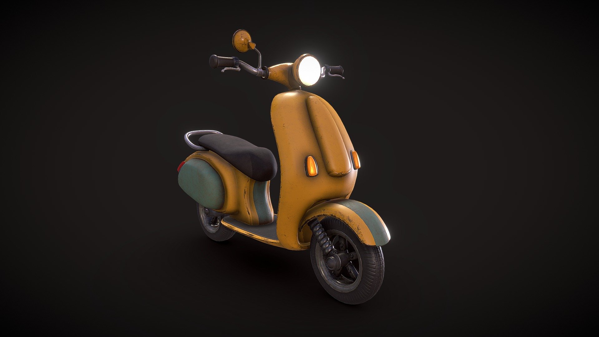 Scooter - 3D model by lottakar [2509a5b] - Sketchfab