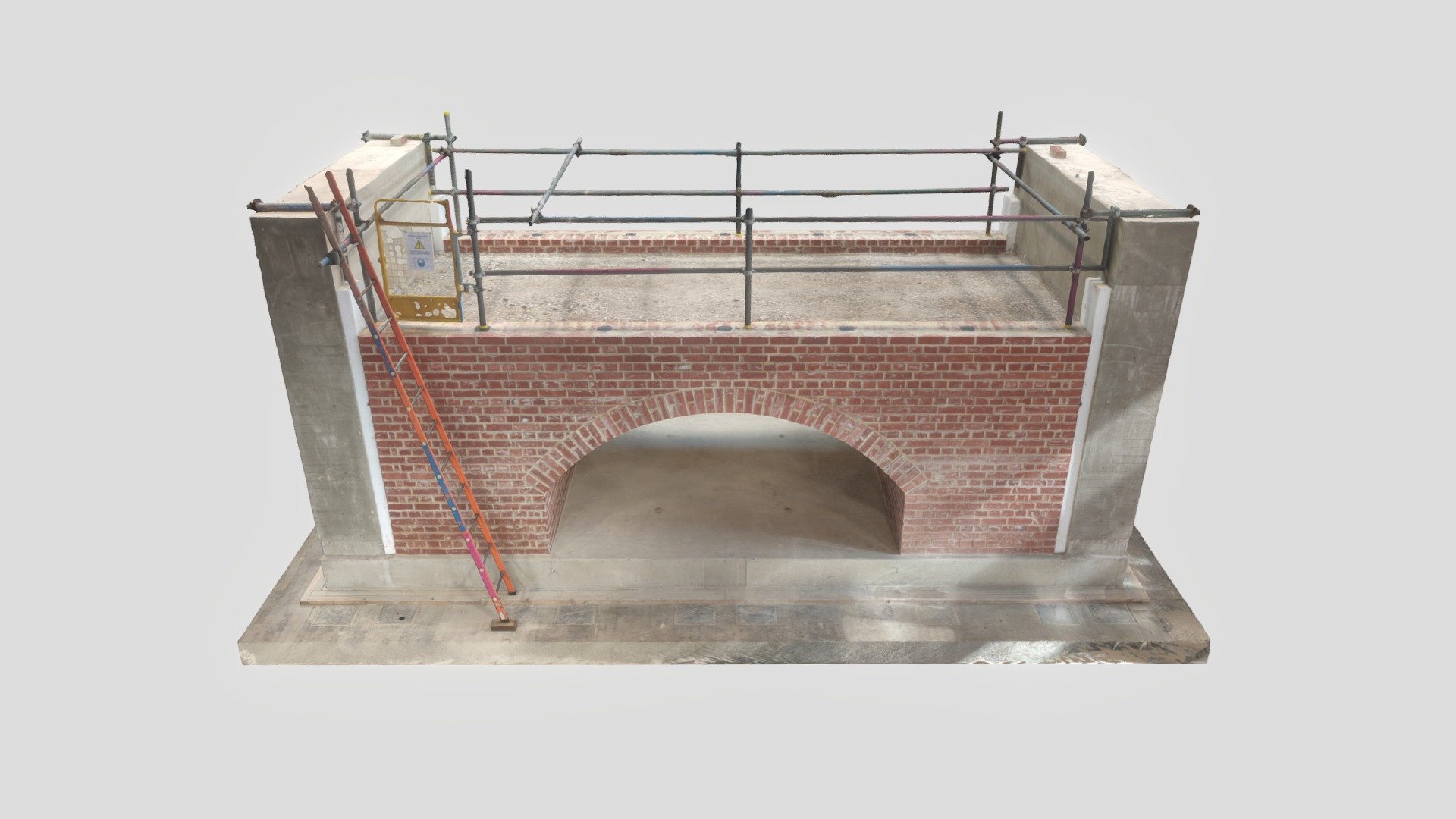 Arch Bridge - State1 (Full - 2m - 8T@8k) - 3D model by jimloverdos ...