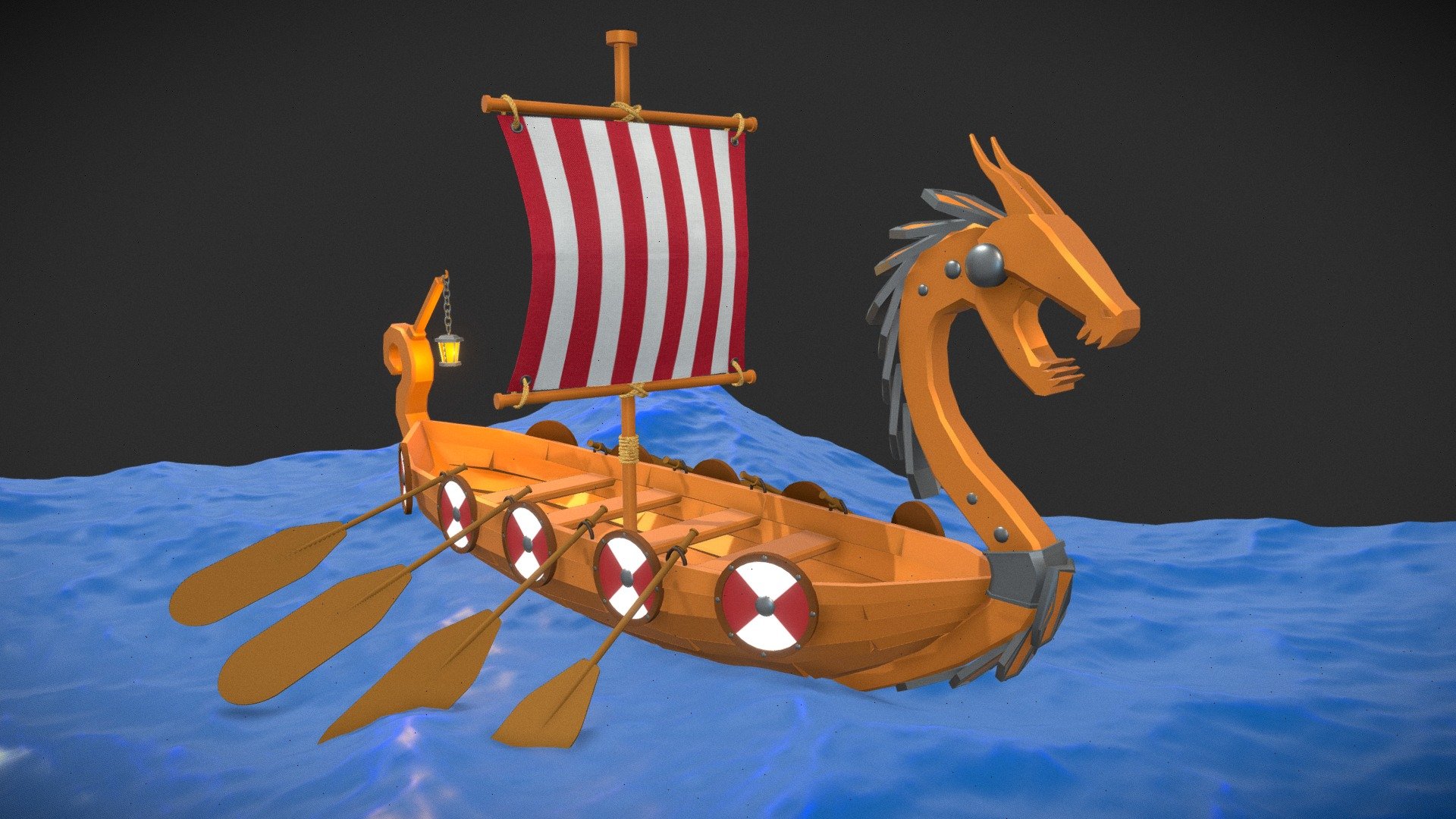 Viking Ship - 3D model by elifbasa [250c59d] - Sketchfab